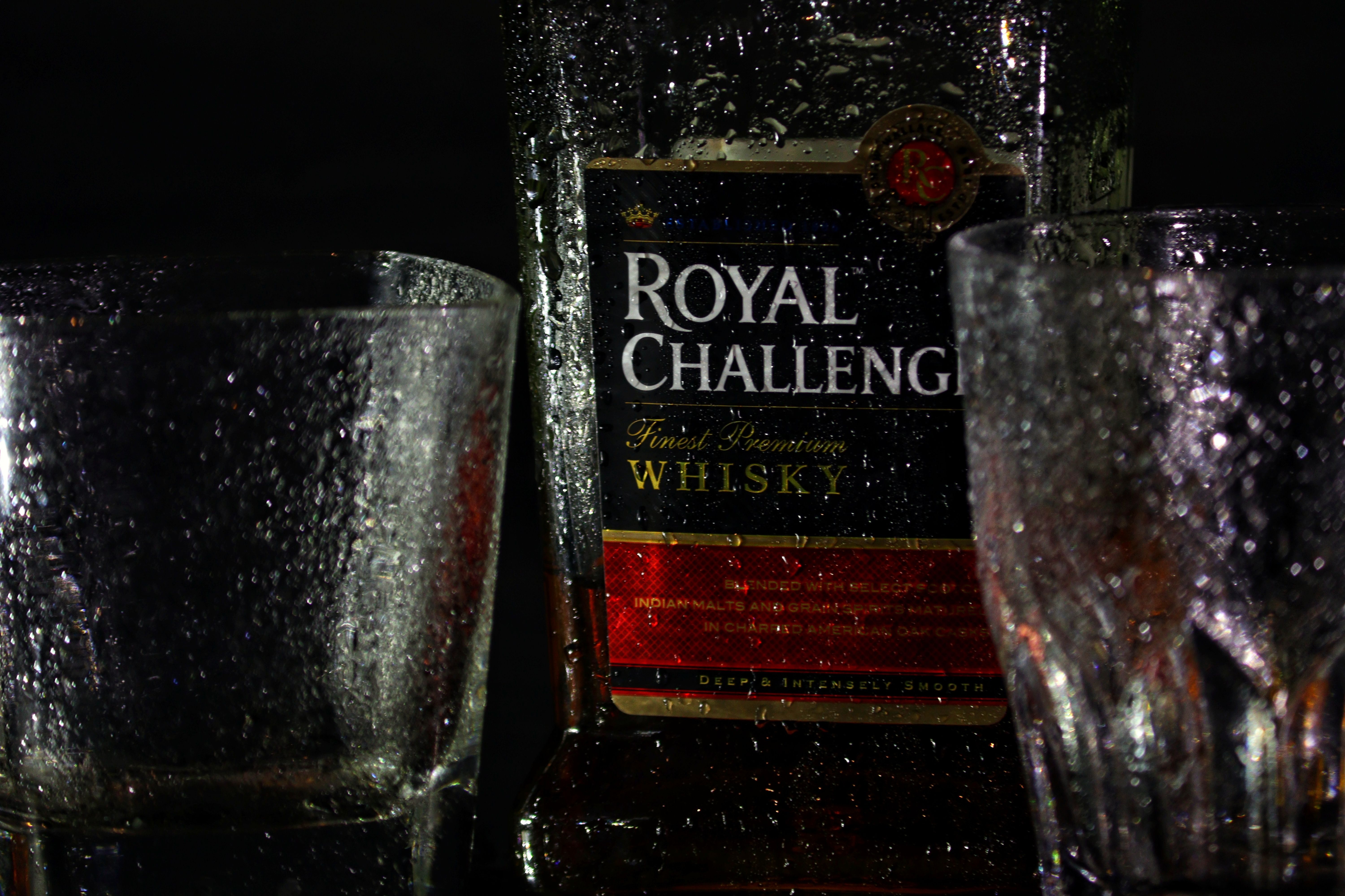 Product Photo of Royal Challenge Whiskey Bottle · Free Stock Photo