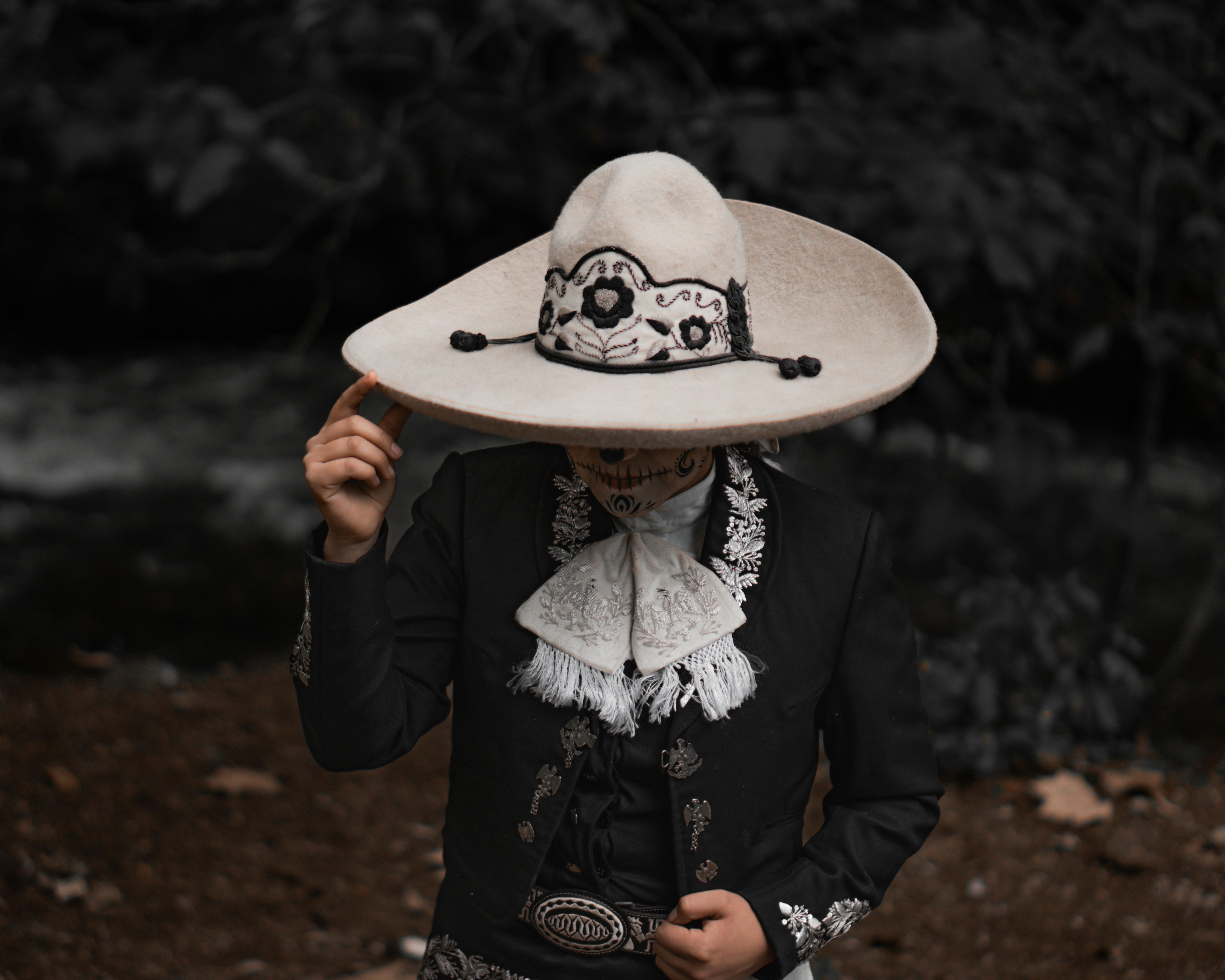 Traditional Mexican Charro Costume Portrait Outdoors · Free Stock Photo