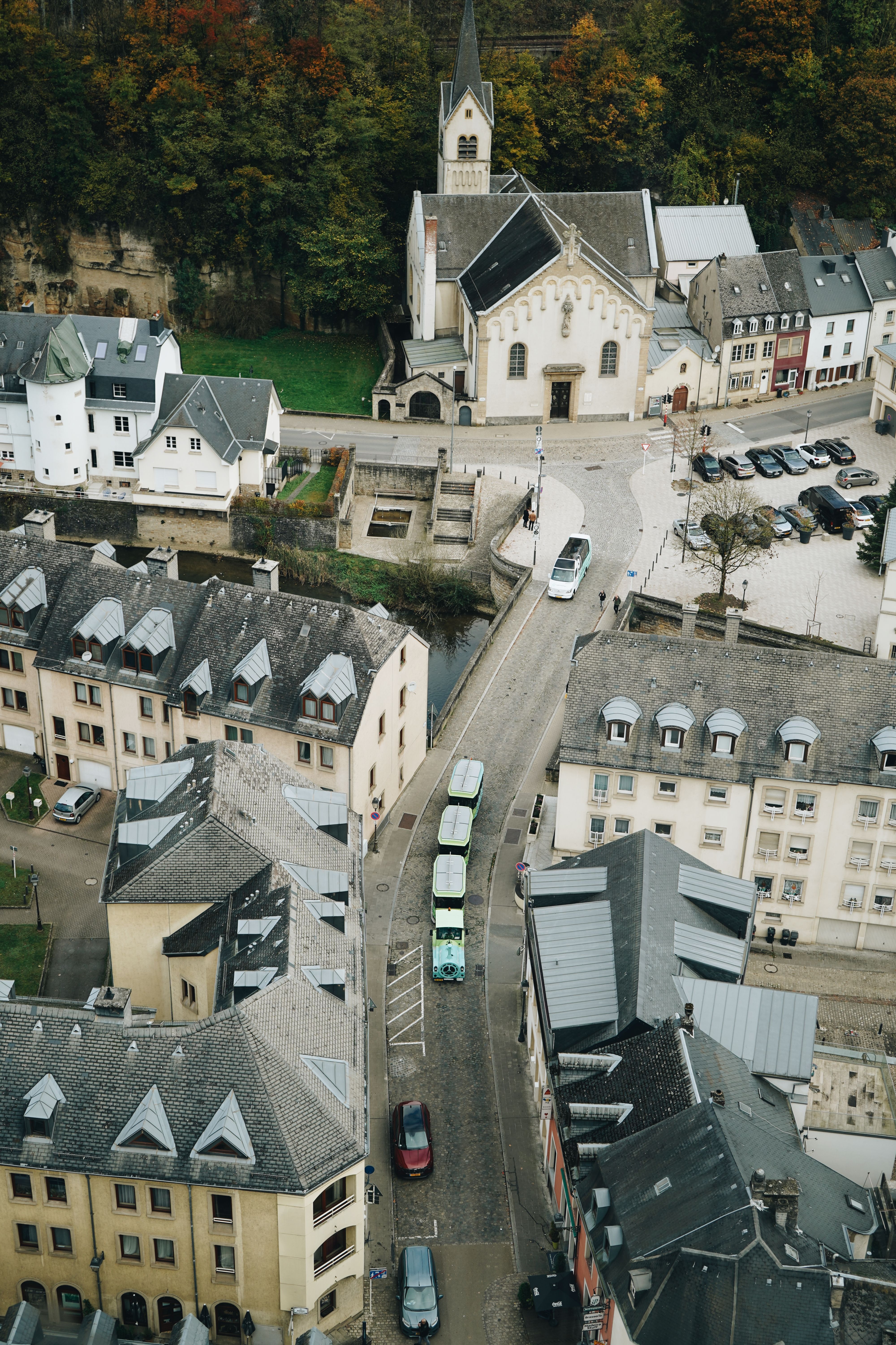 Aerial View of Historical European Town · Free Stock Photo