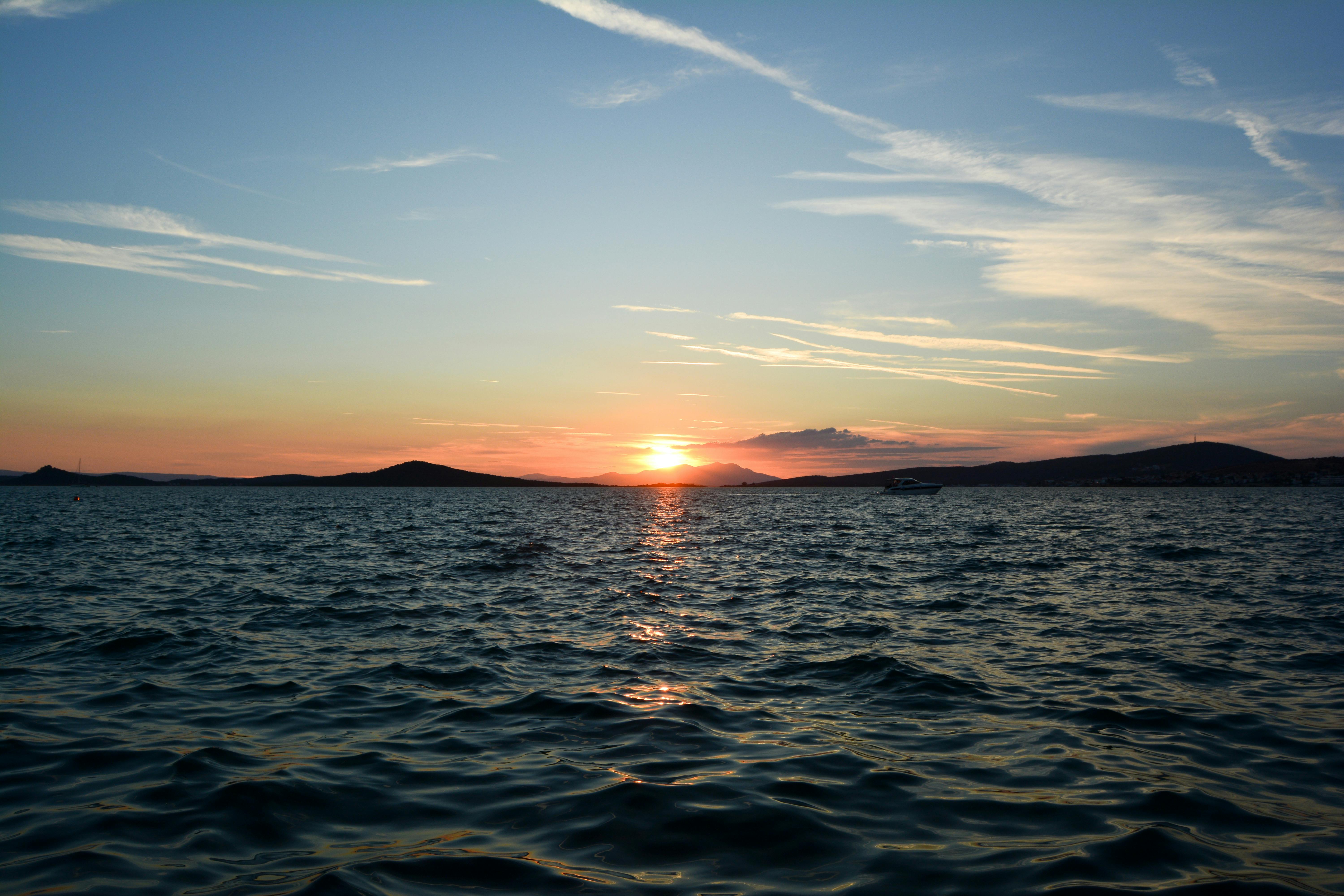 Stunning Turkish Sunset Over Serene Sea · Free Stock Photo