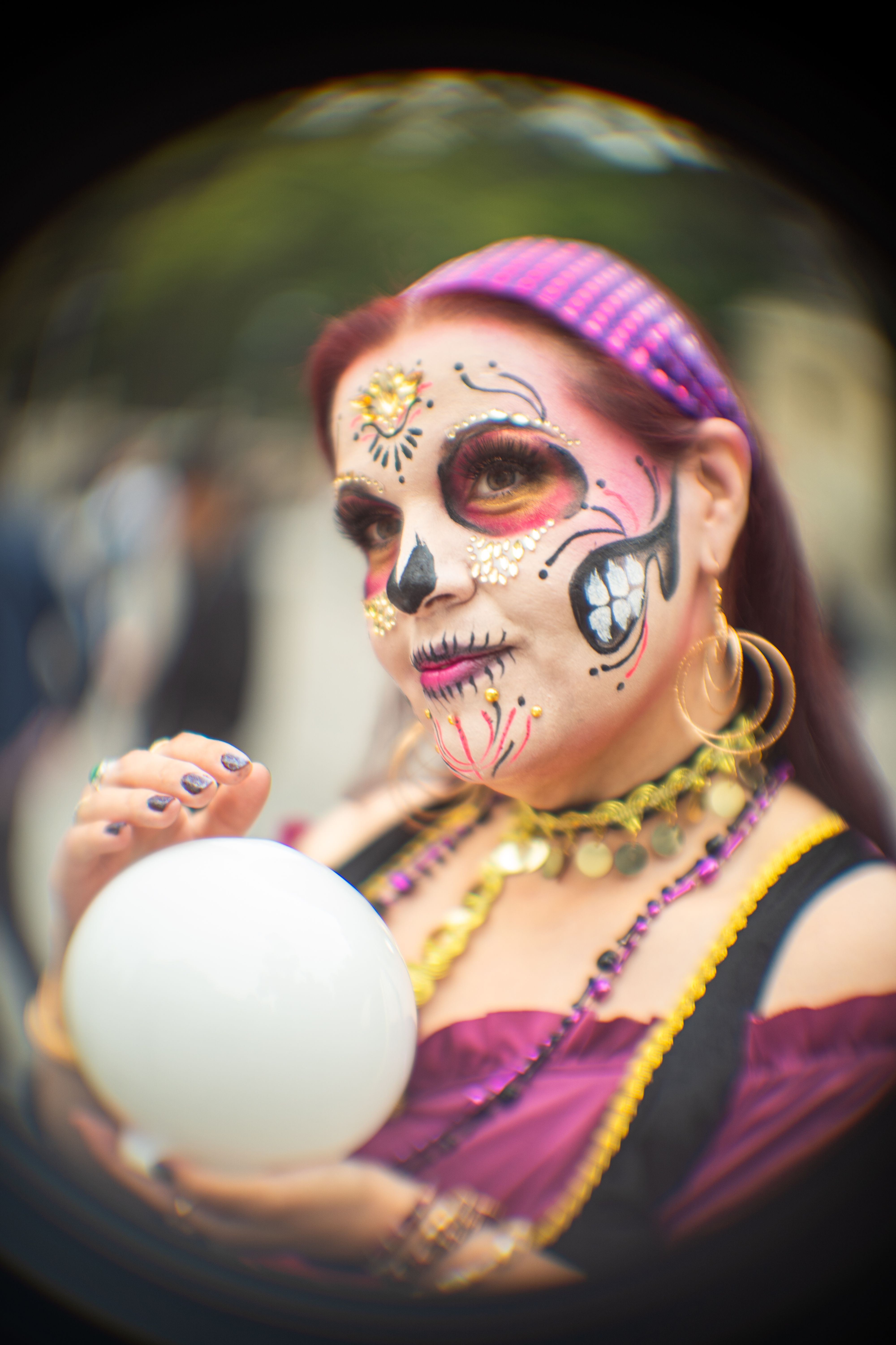 Vibrant Mexican Catrina Celebrating Day of the Dead · Free Stock Photo