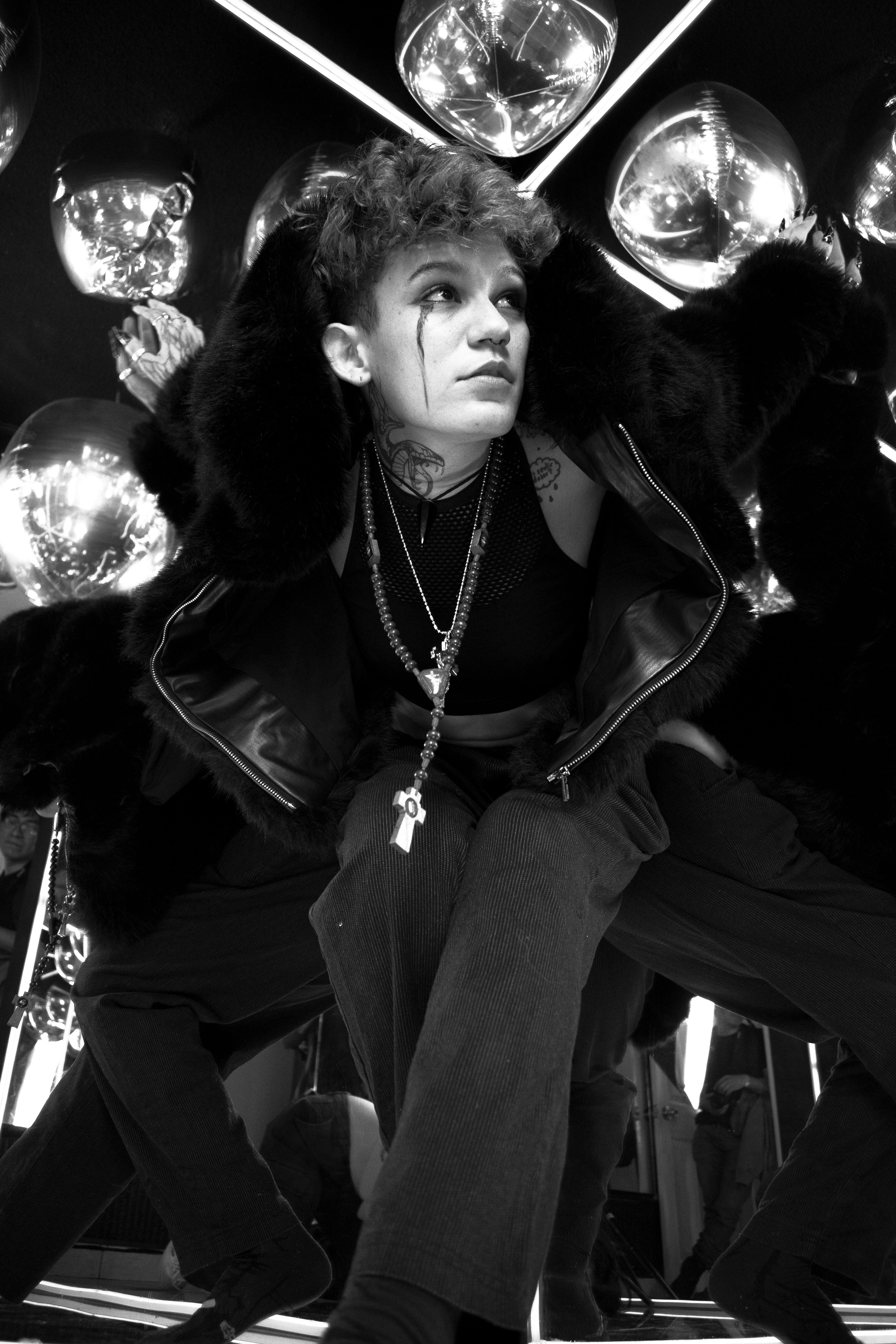 Edgy Portrait in Futuristic Setting · Free Stock Photo