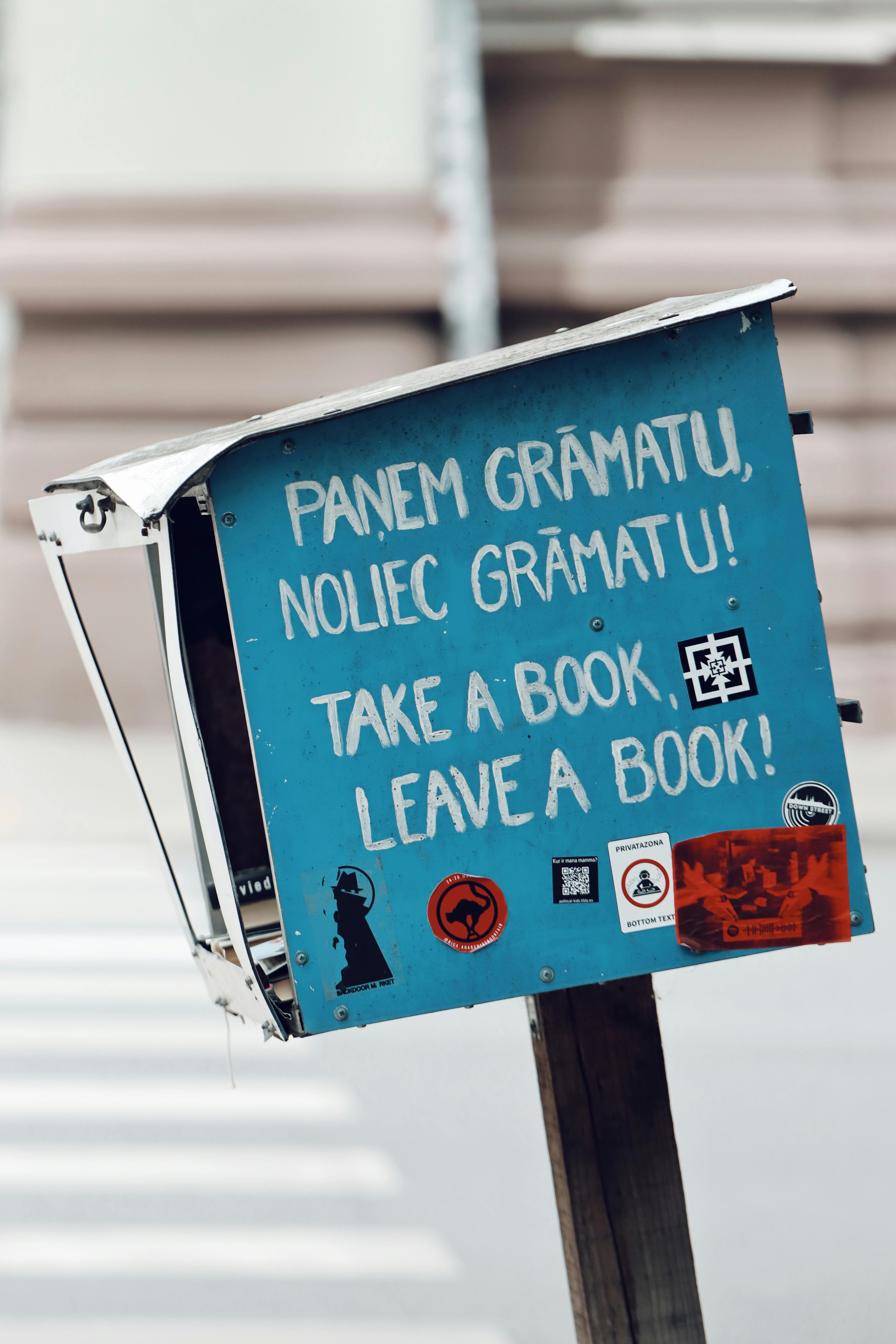 Street Library Box in Old Town Riga, Latvia · Free Stock Photo