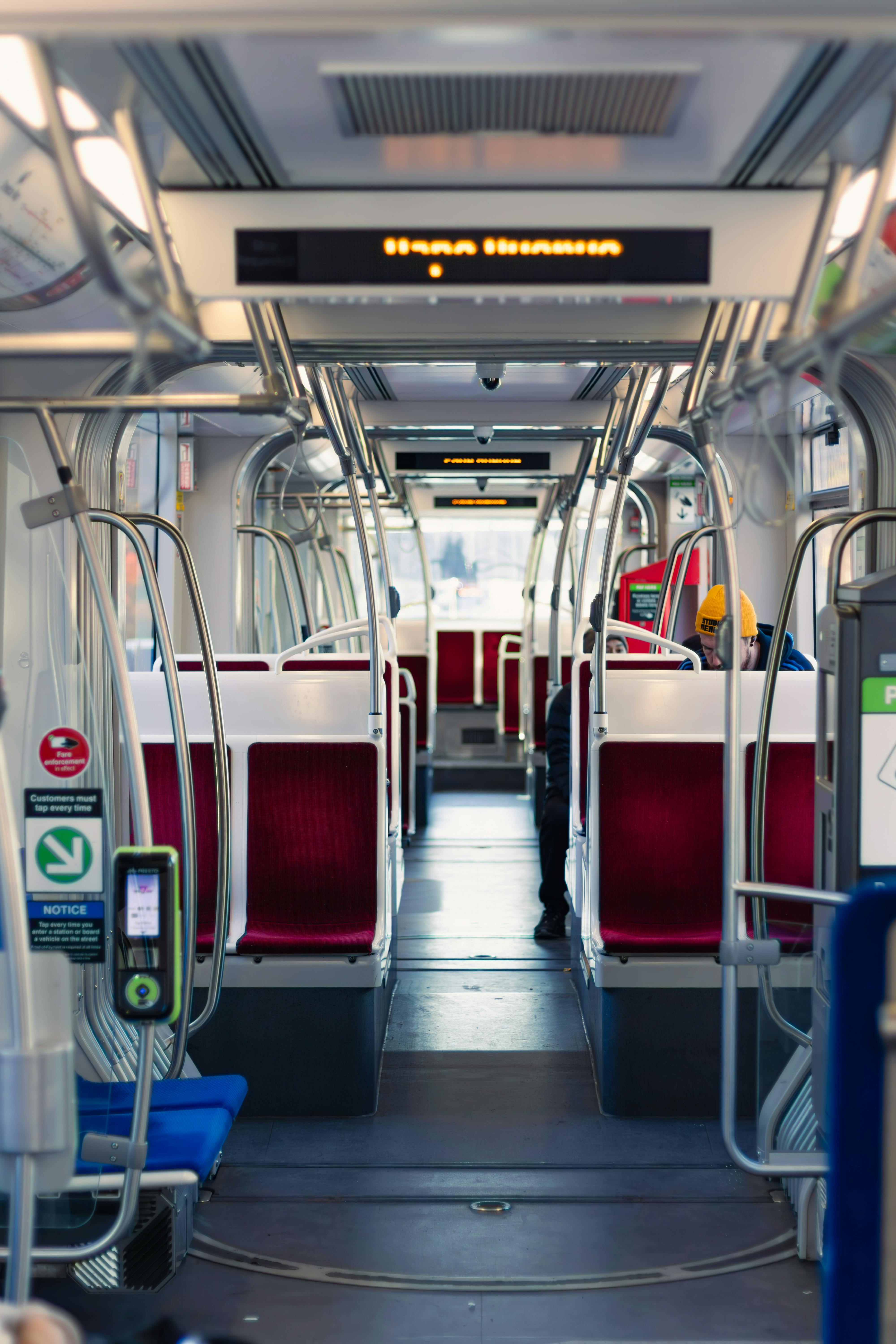 Interior View of Modern Toronto City Transit Bus · Free Stock Photo