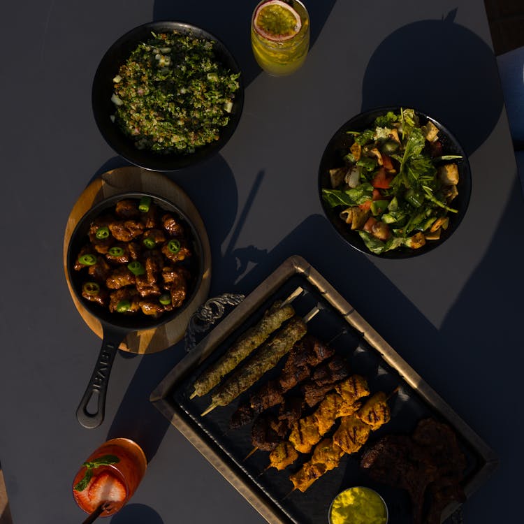 Delicious Middle Eastern Feast Flat Lay · Free Stock Photo Delicious Middle Eastern Feast Flat Lay · Free Stock Photo