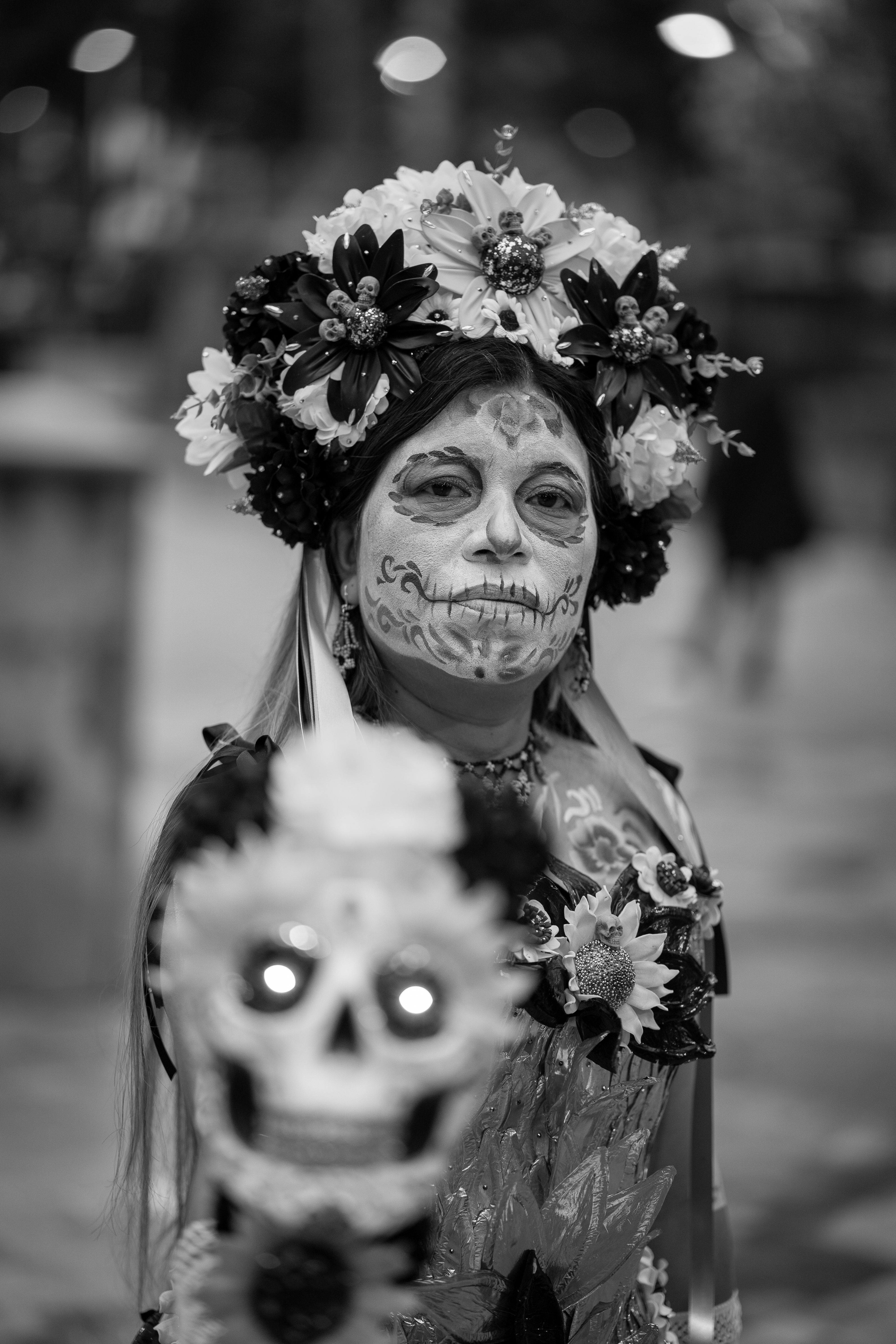 Traditional Catrina Portrait in Mexican Forest · Free Stock Photo