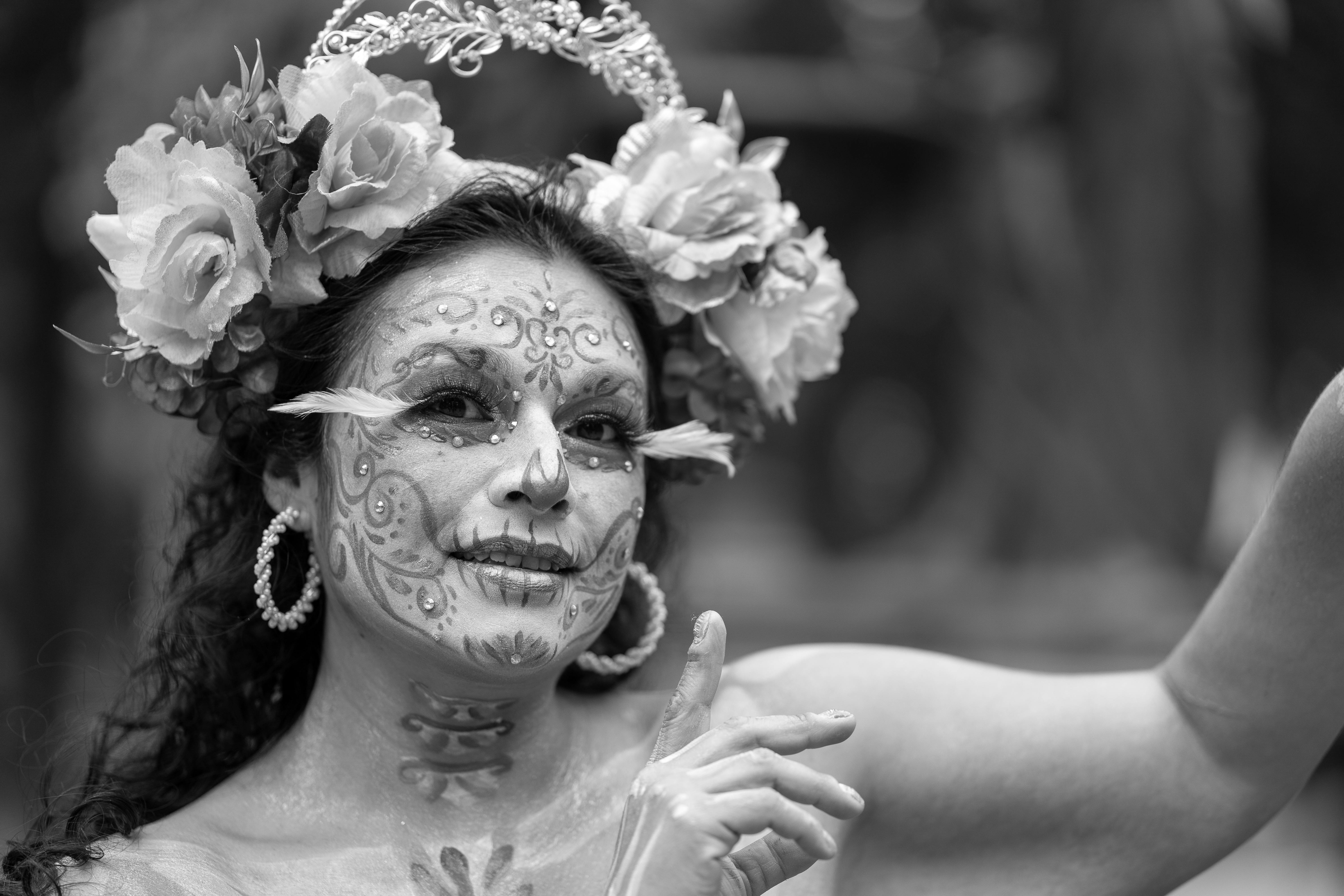 Festive Catrina Portrait Celebrating Mexican Culture · Free Stock Photo
