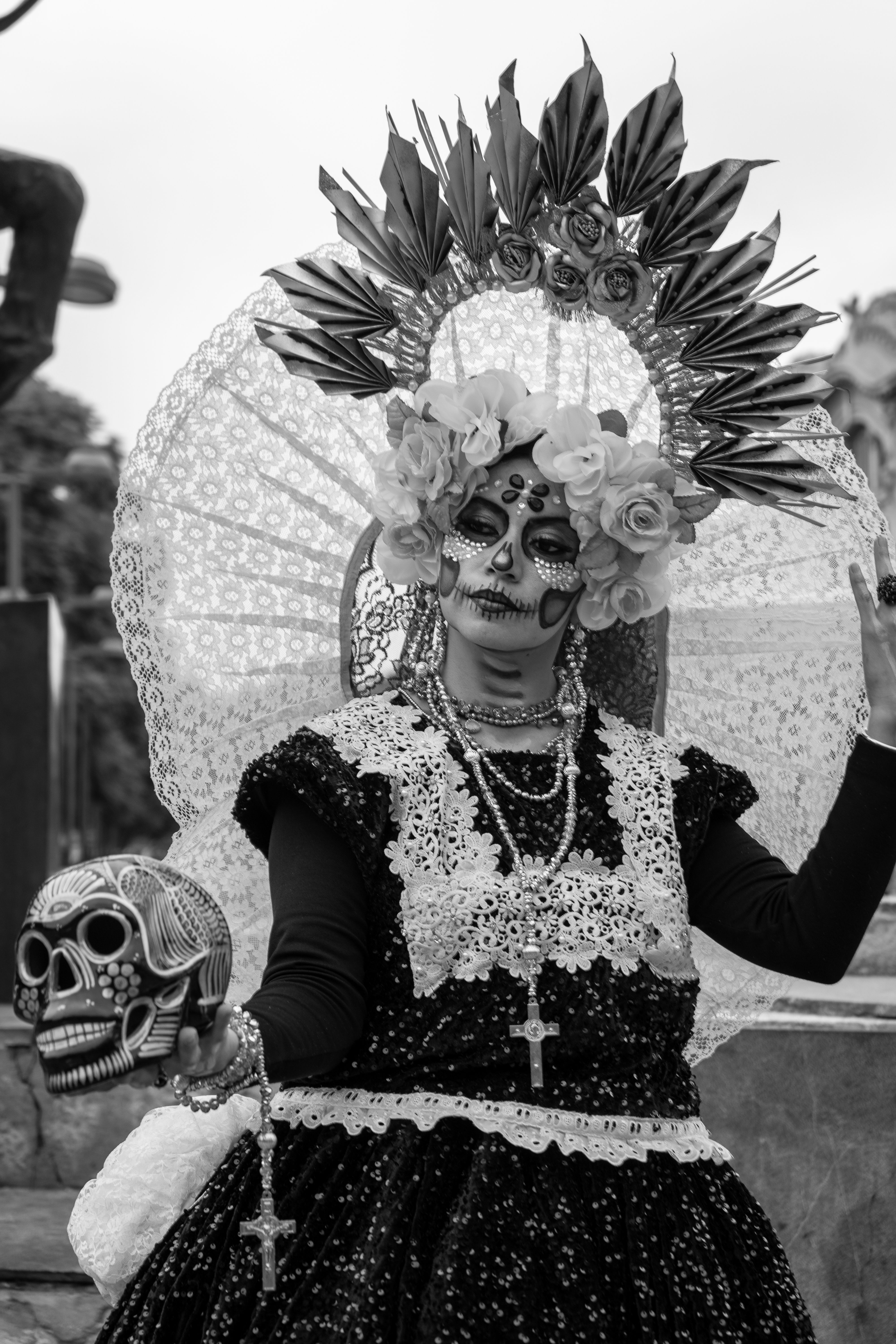 Black and White Mexican Catrina Celebration · Free Stock Photo