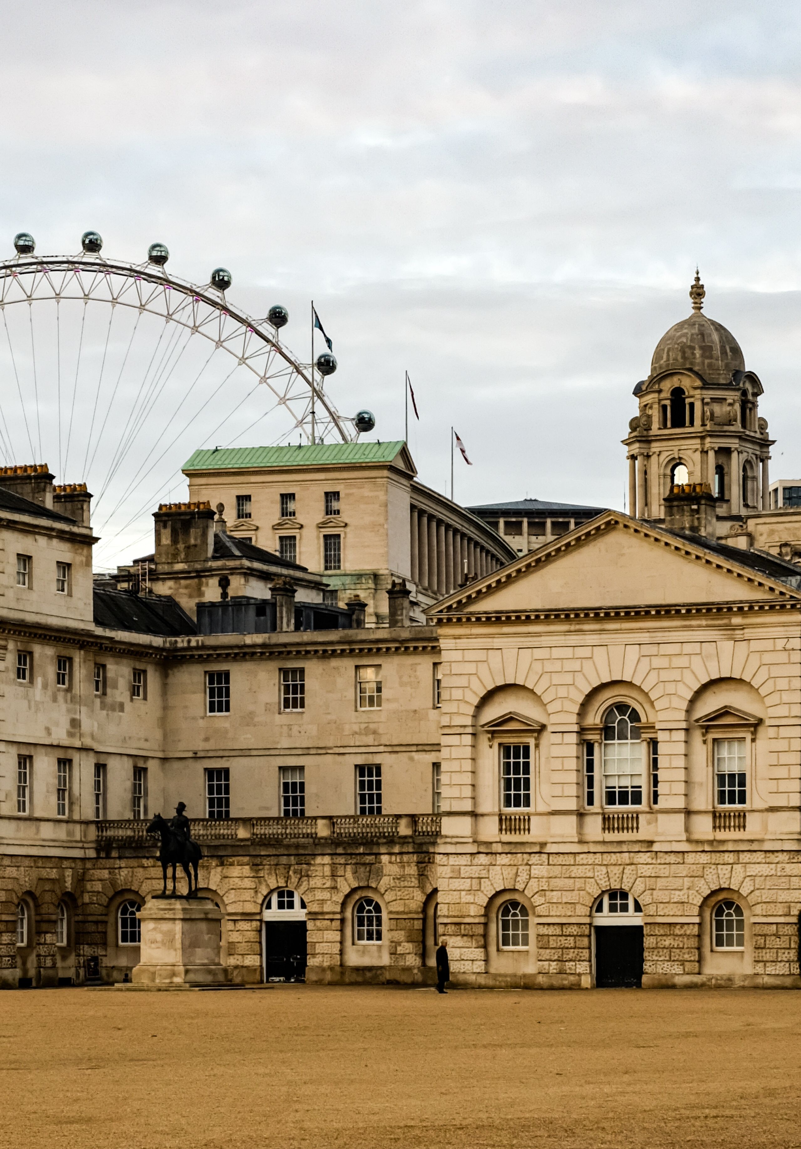 Historic Architecture with London Eye View · Free Stock Photo