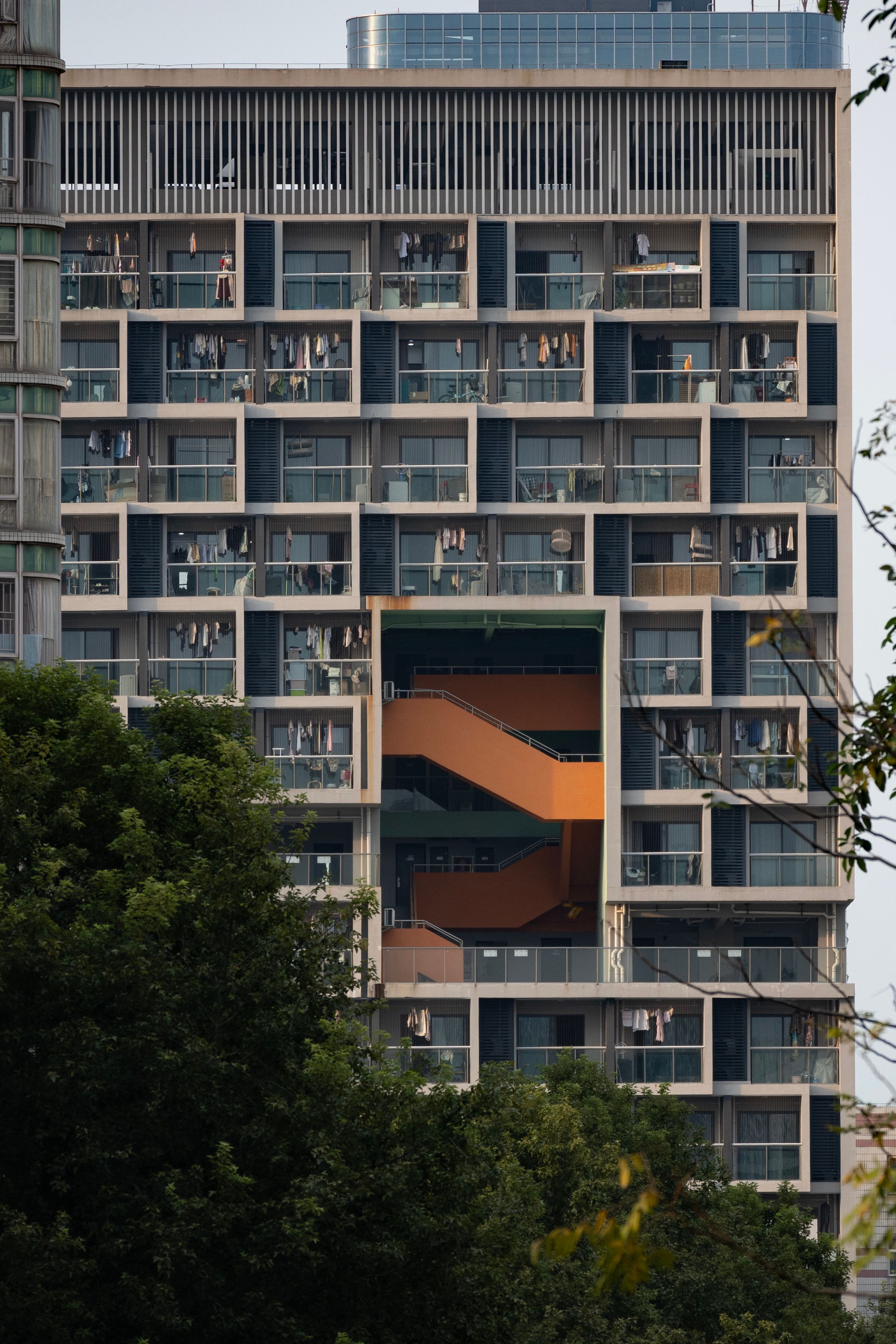 Unique Architectural Design of Modern Apartment Building · Free Stock Photo