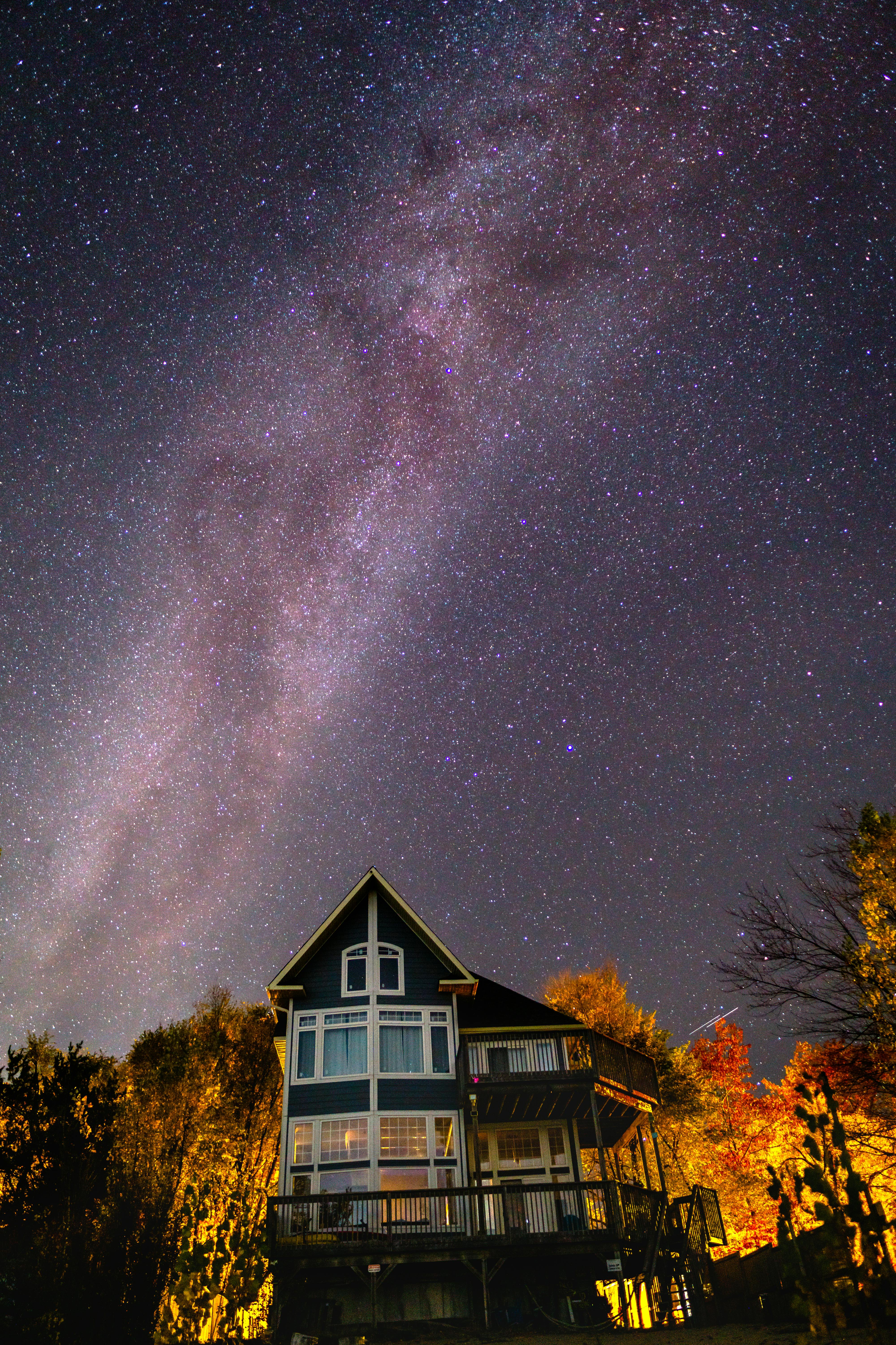 Starry Night Sky Over House in Ottawa · Free Stock Photo