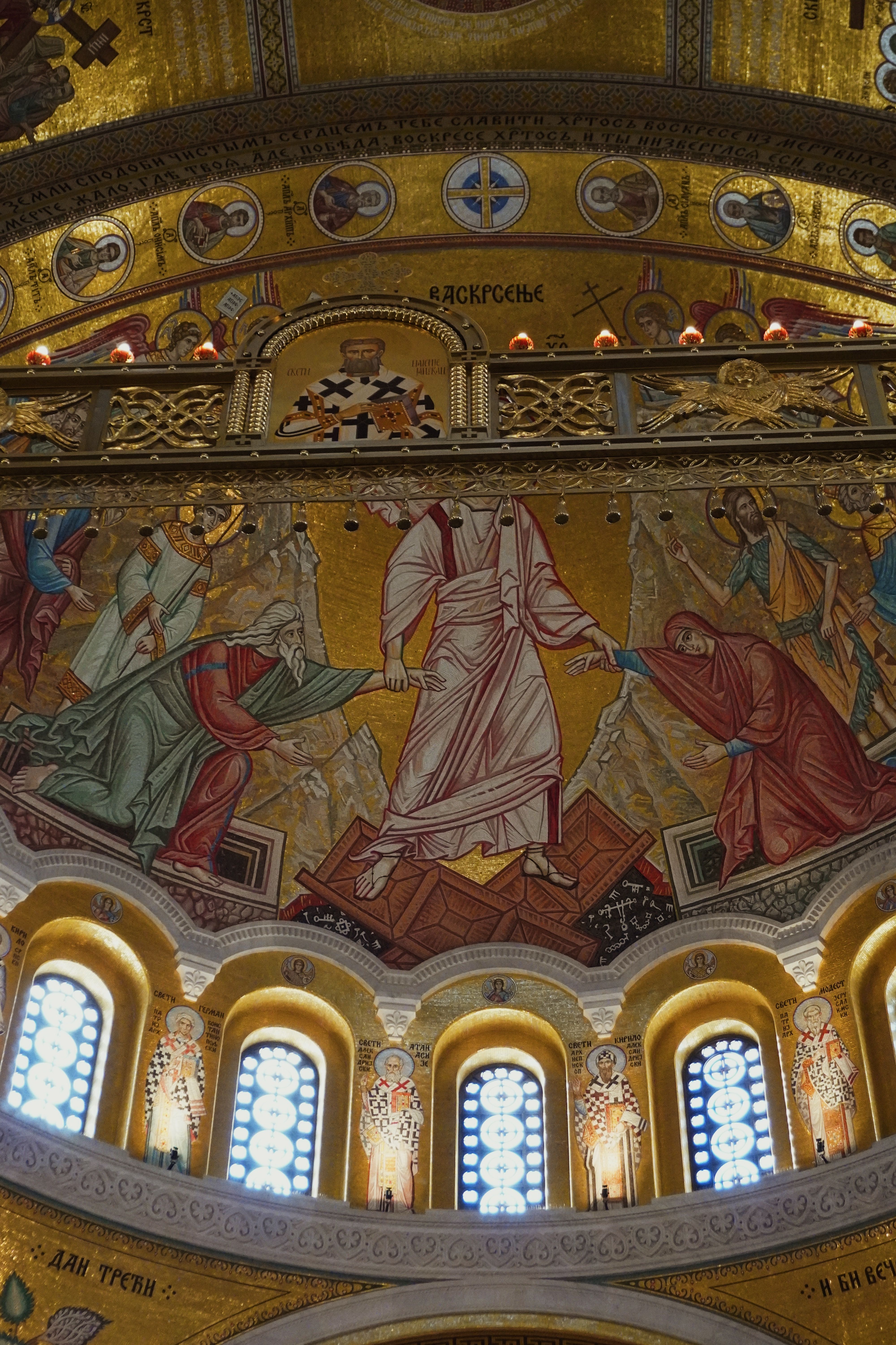 Intricate Mural in Orthodox Church Dome · Free Stock Photo
