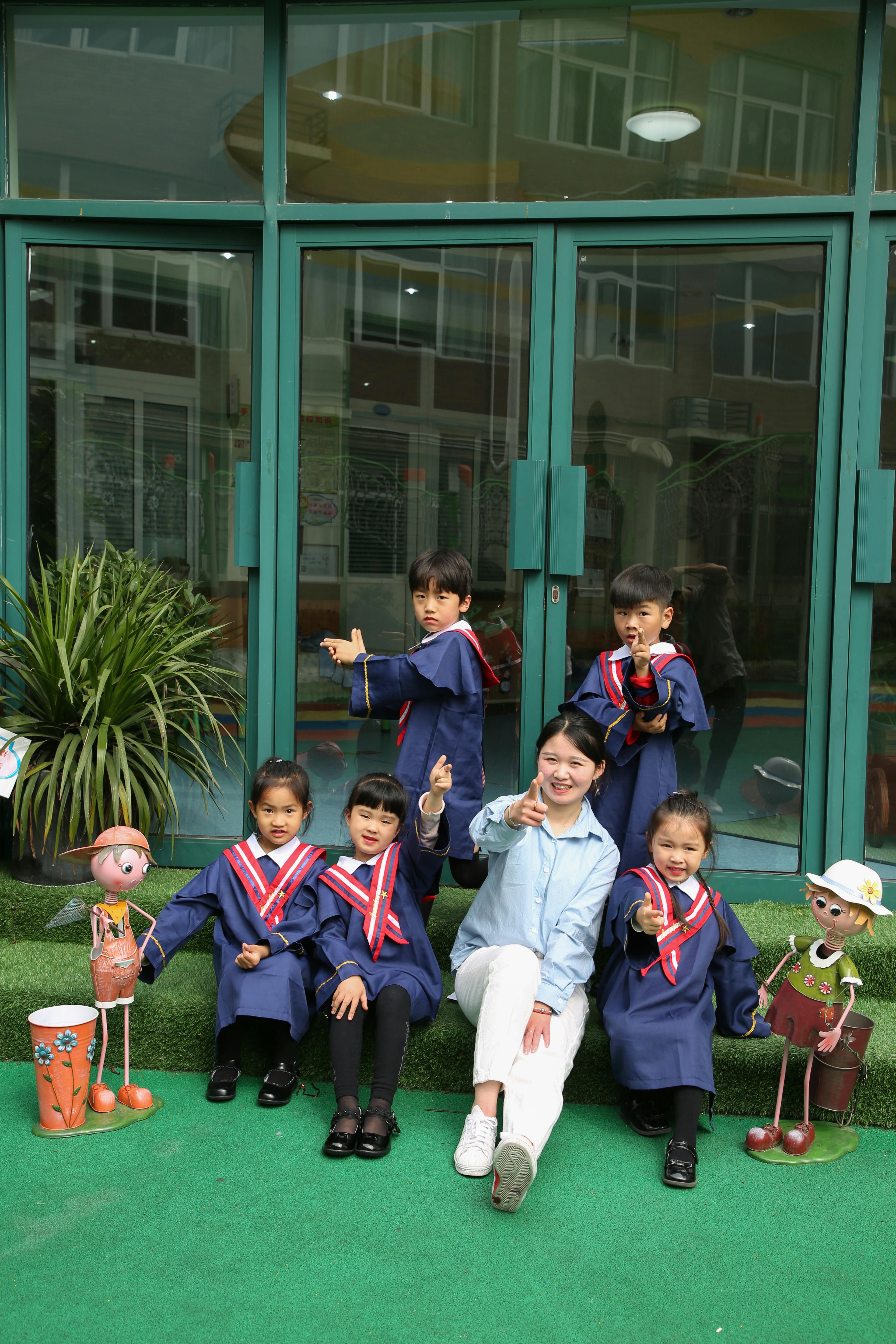 School Graduation Ceremony with Smiling Kids · Free Stock Photo