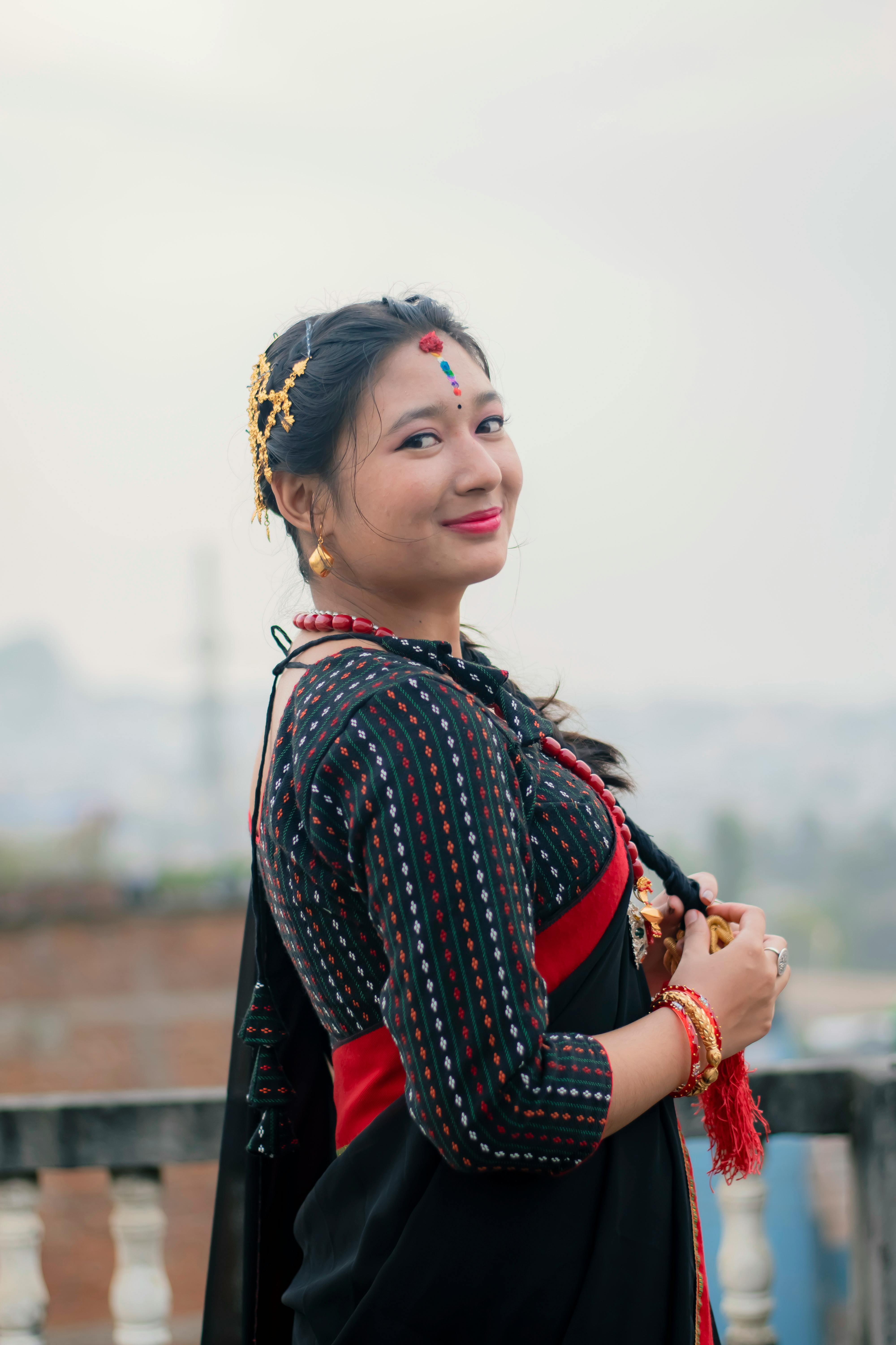 Traditional Newari Attire in Kathmandu · Free Stock Photo