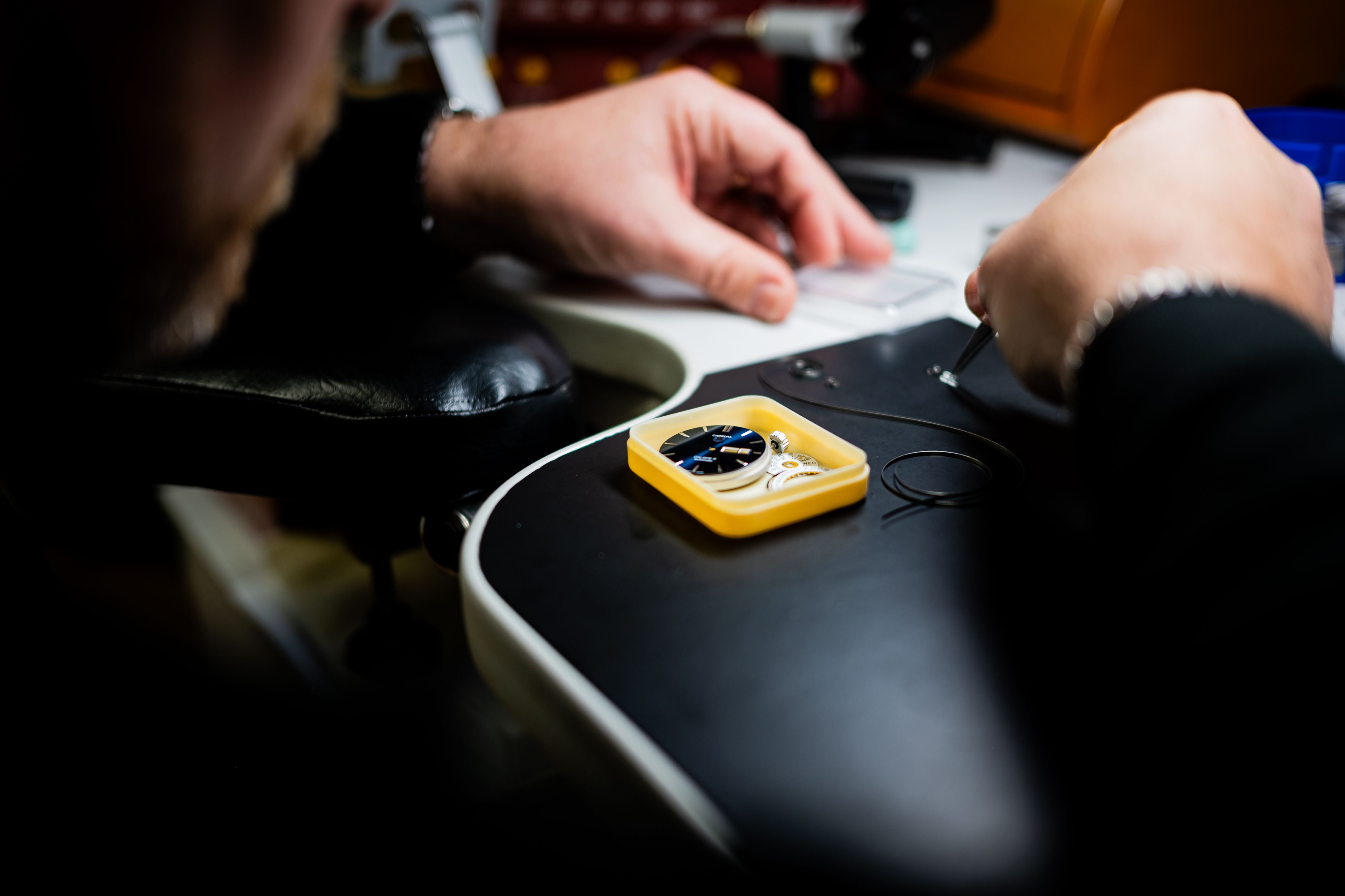 Close-up of Watch Repair Process on Desk · Free Stock Photo