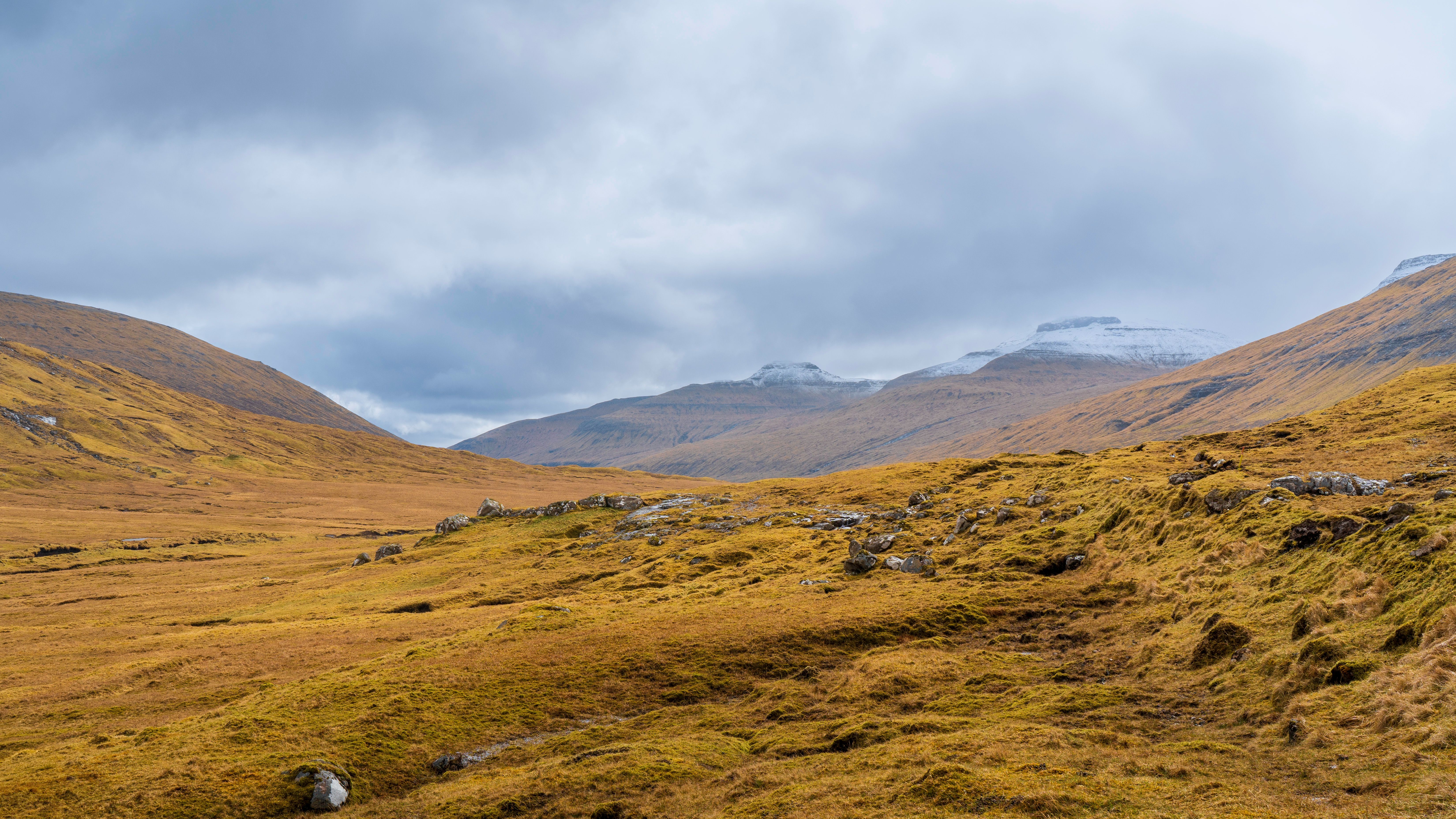 Scenic Faroe Islands Landscape with Mossy Cliffs · Free Stock Photo