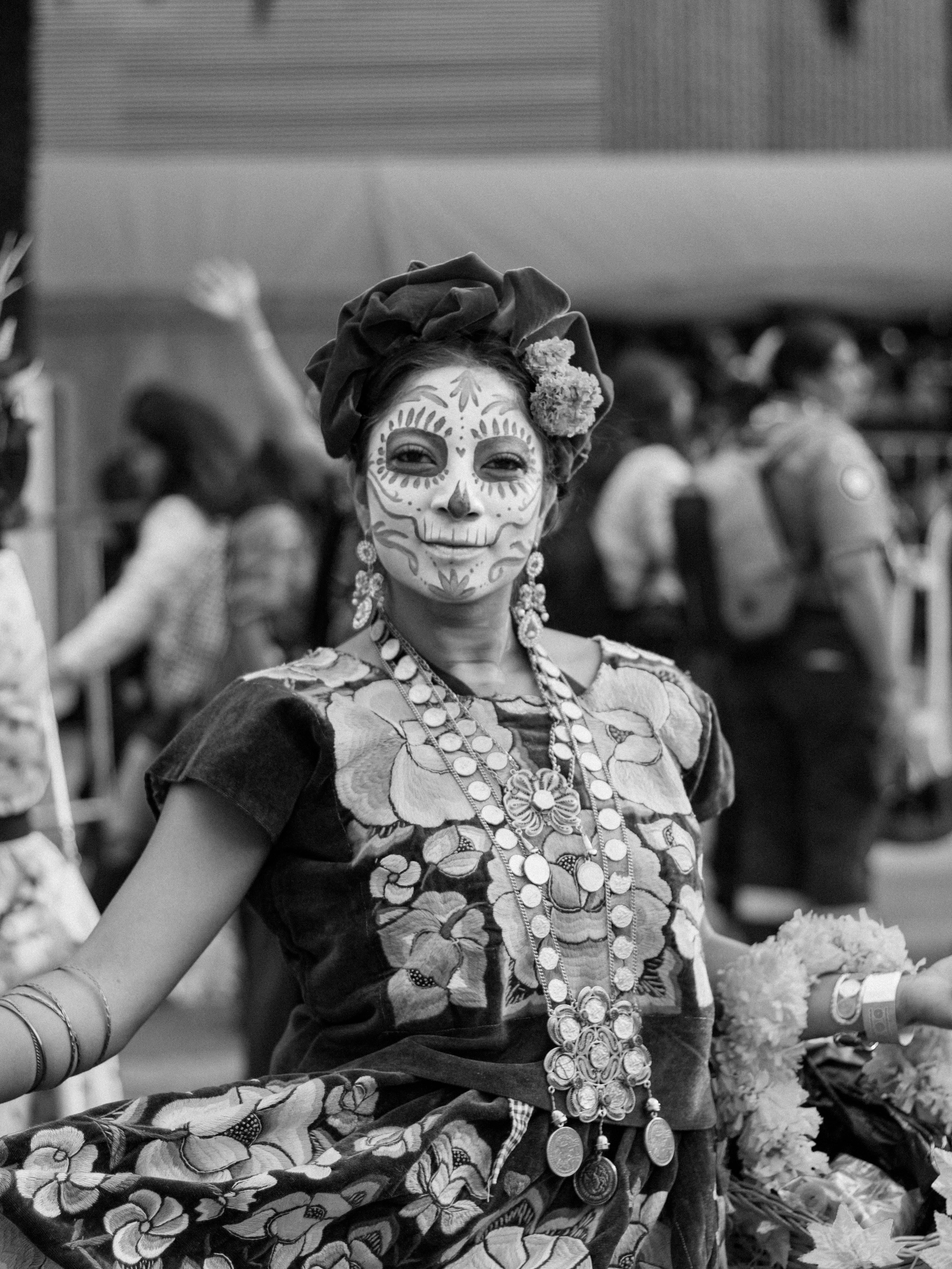 Catrina Makeup in Day of the Dead Parade · Free Stock Photo