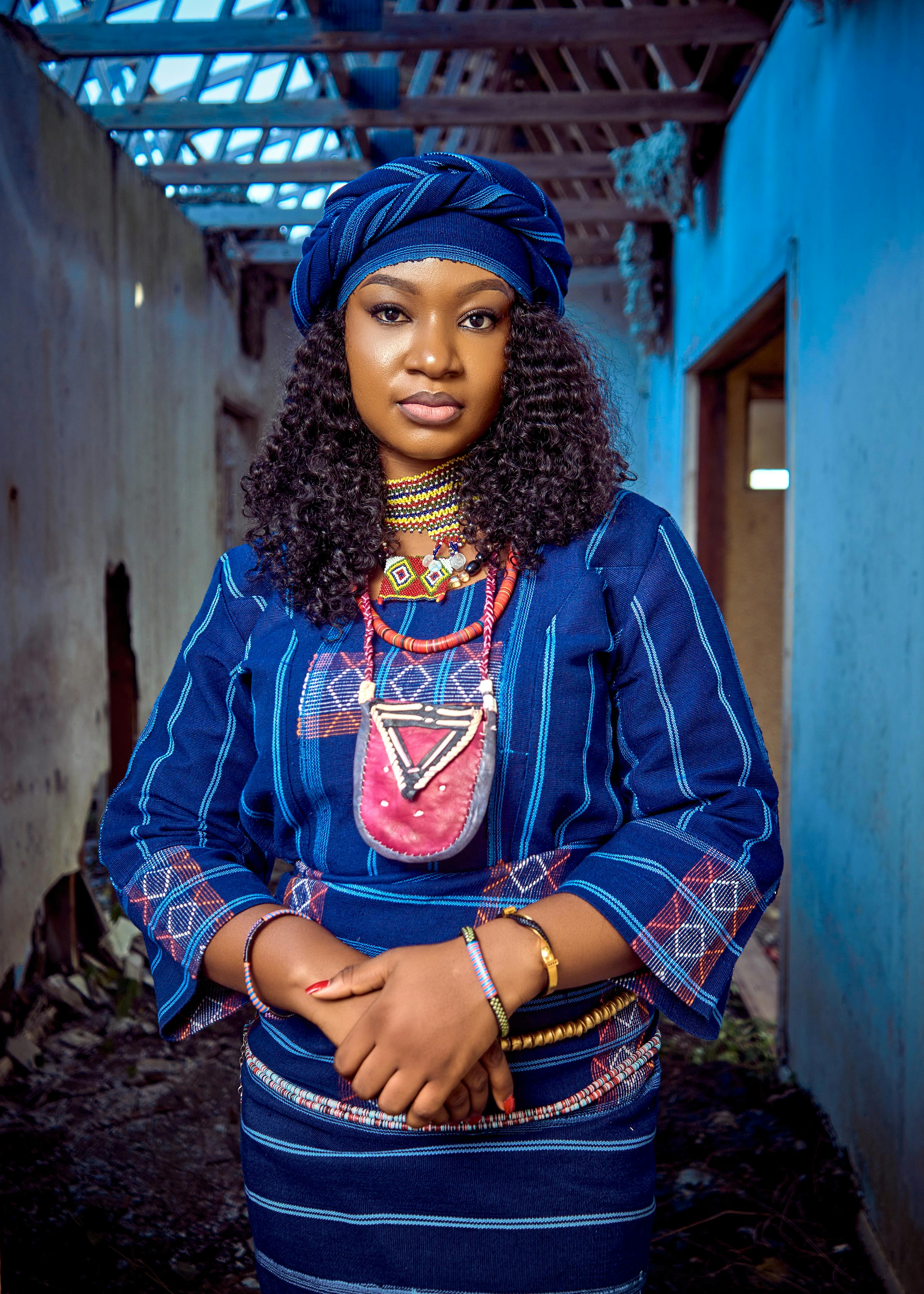 Cultural Portrait of Fulani Woman in Traditional Attire · Free Stock Photo