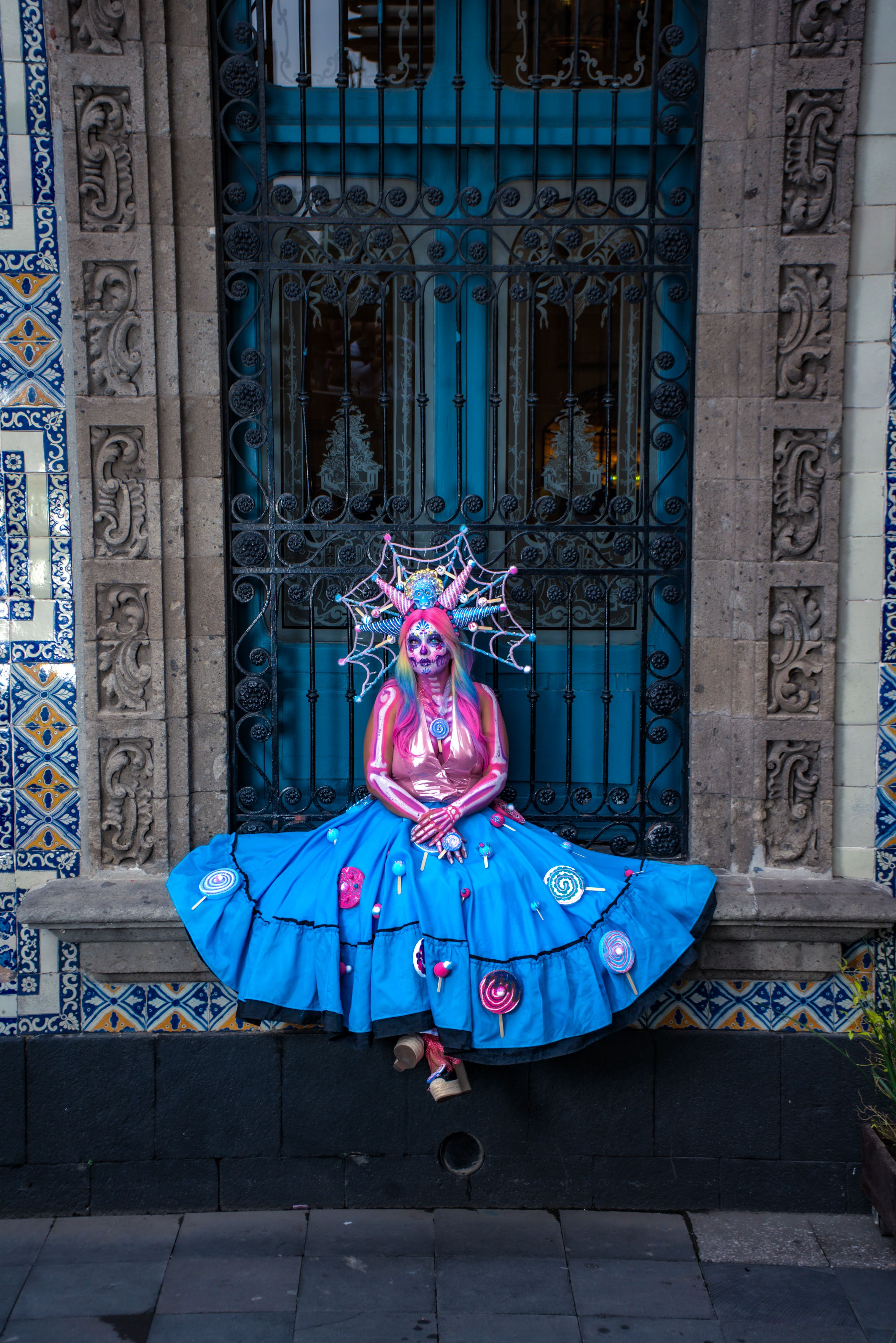 Colorful Catrina in Traditional Mexican Style · Free Stock Photo