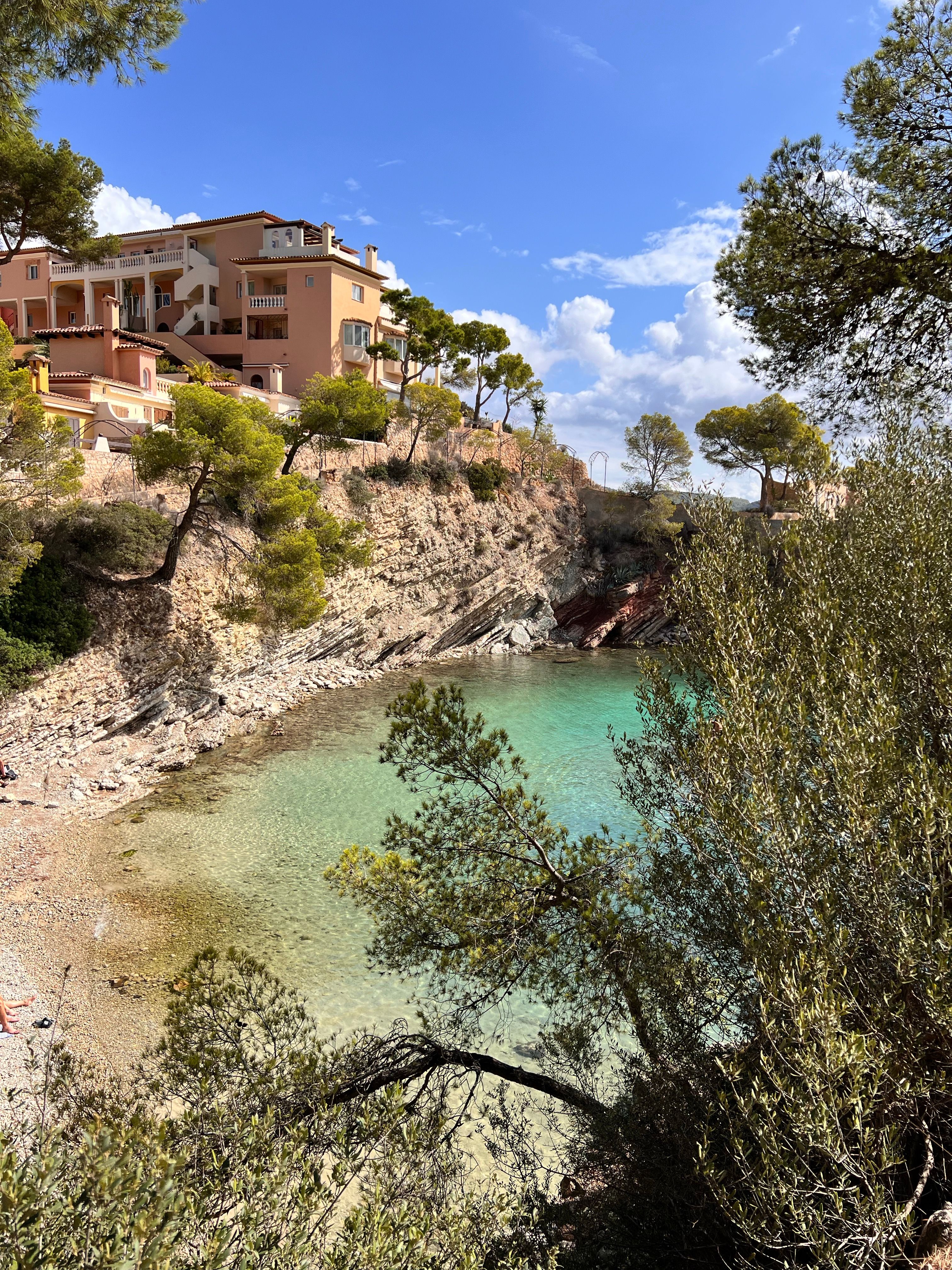 Coastal Villa Overlooking Scenic Mediterranean Cove · Free Stock Photo