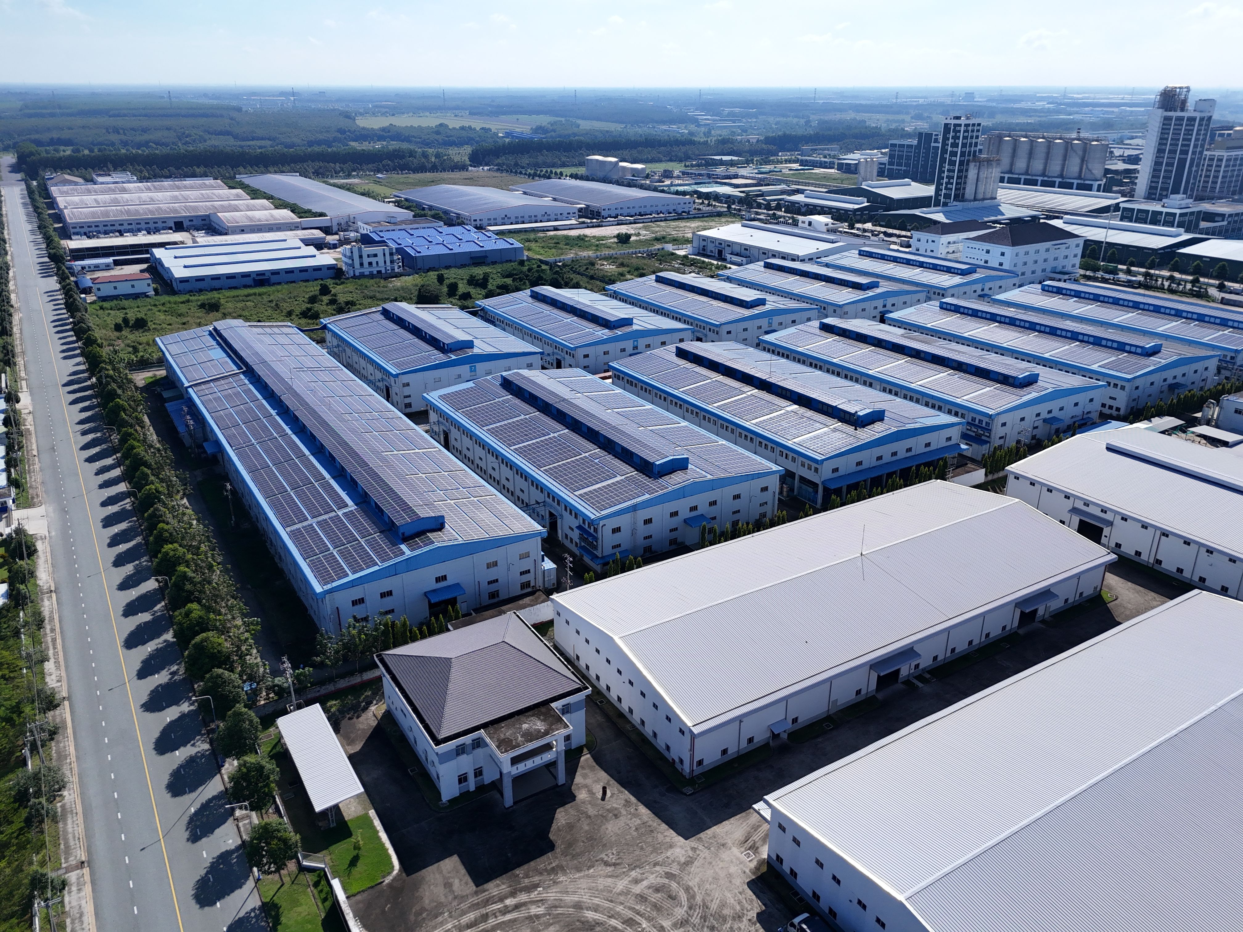 Aerial View of Industrial Complex in Bình Dương · Free Stock Photo