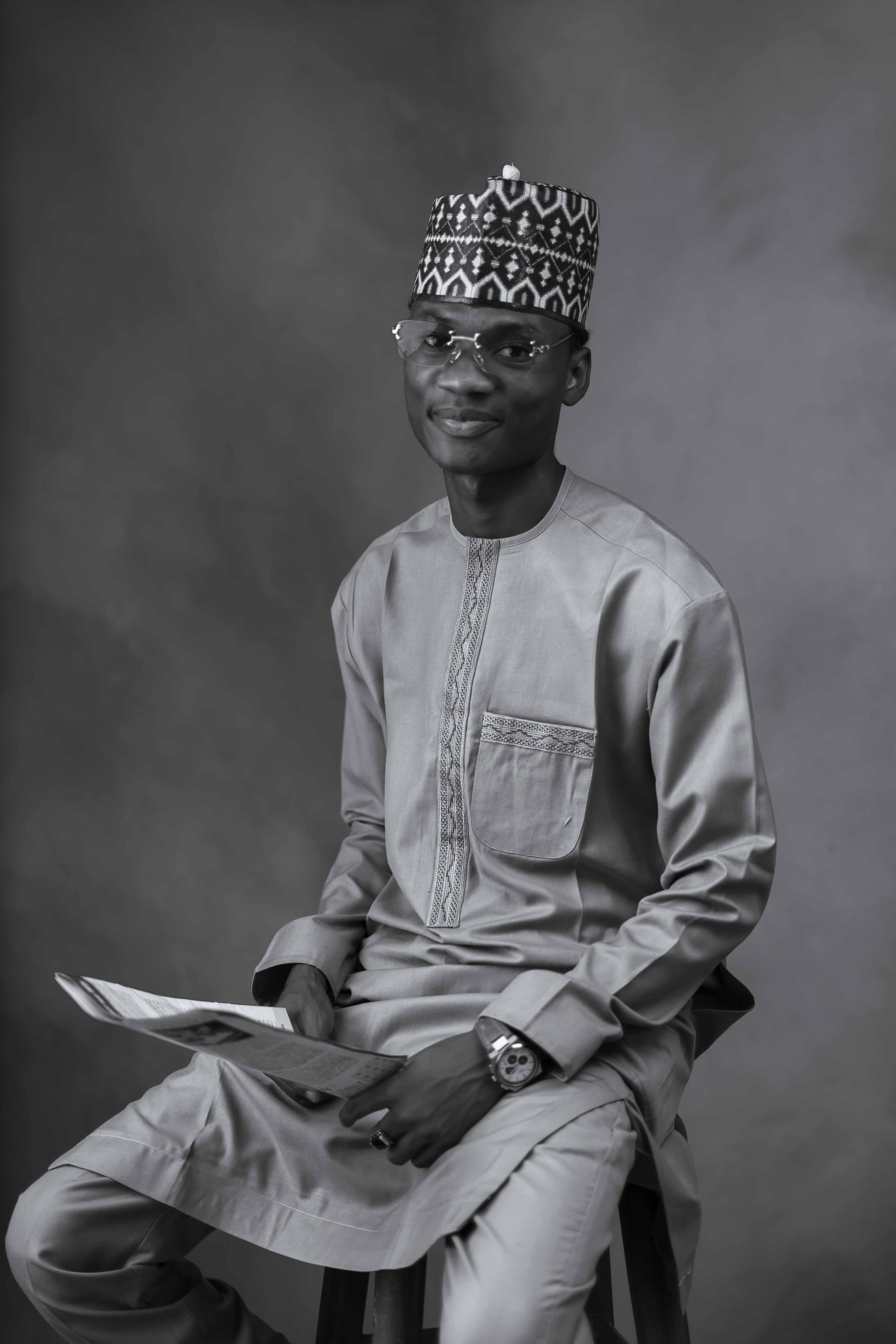 Portrait of Young Man in Traditional Nigerian Attire · Free Stock Photo