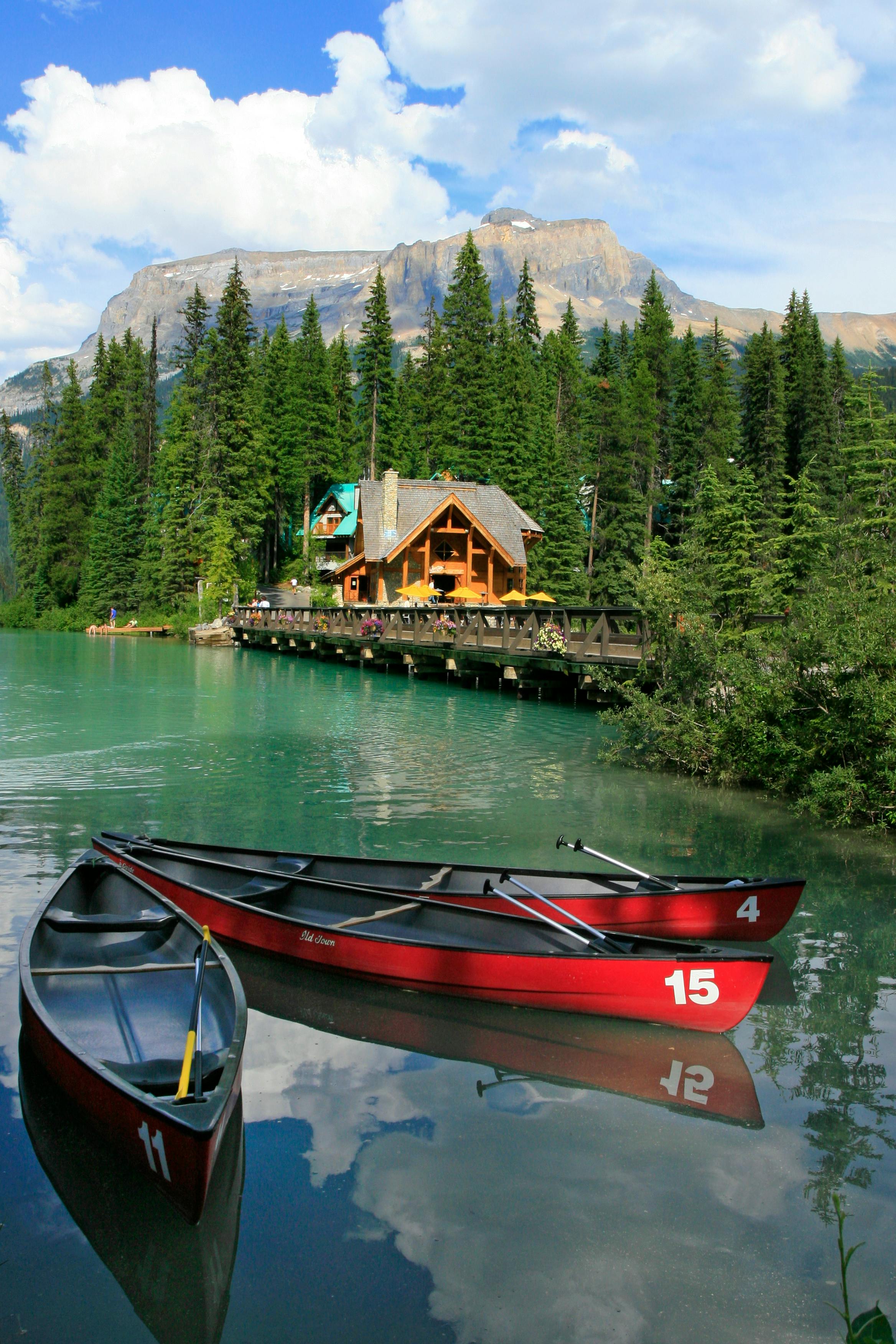 Canoes On Wooden Platform · Free Stock Photo