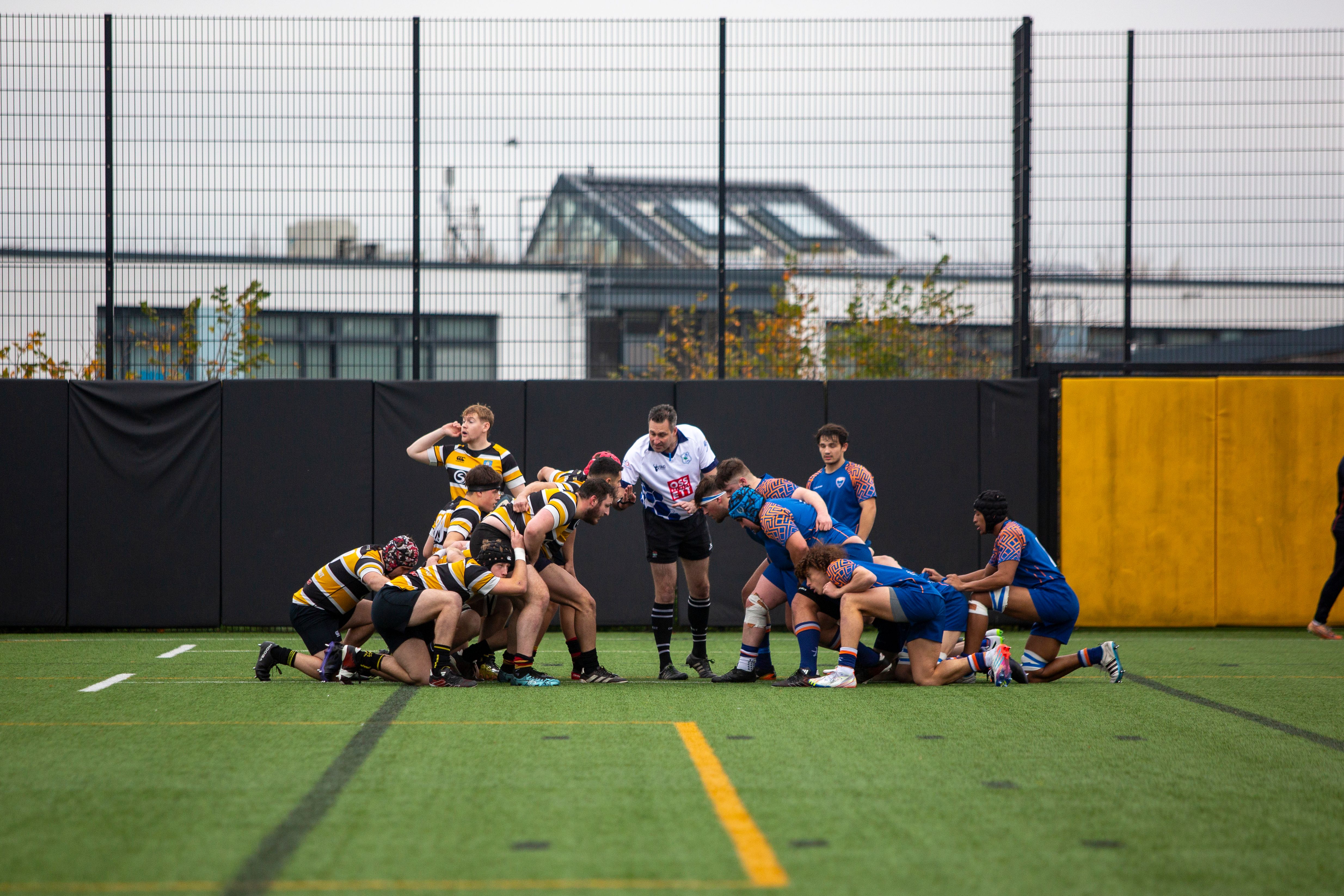 Intense Rugby Match on University Field · Free Stock Photo
