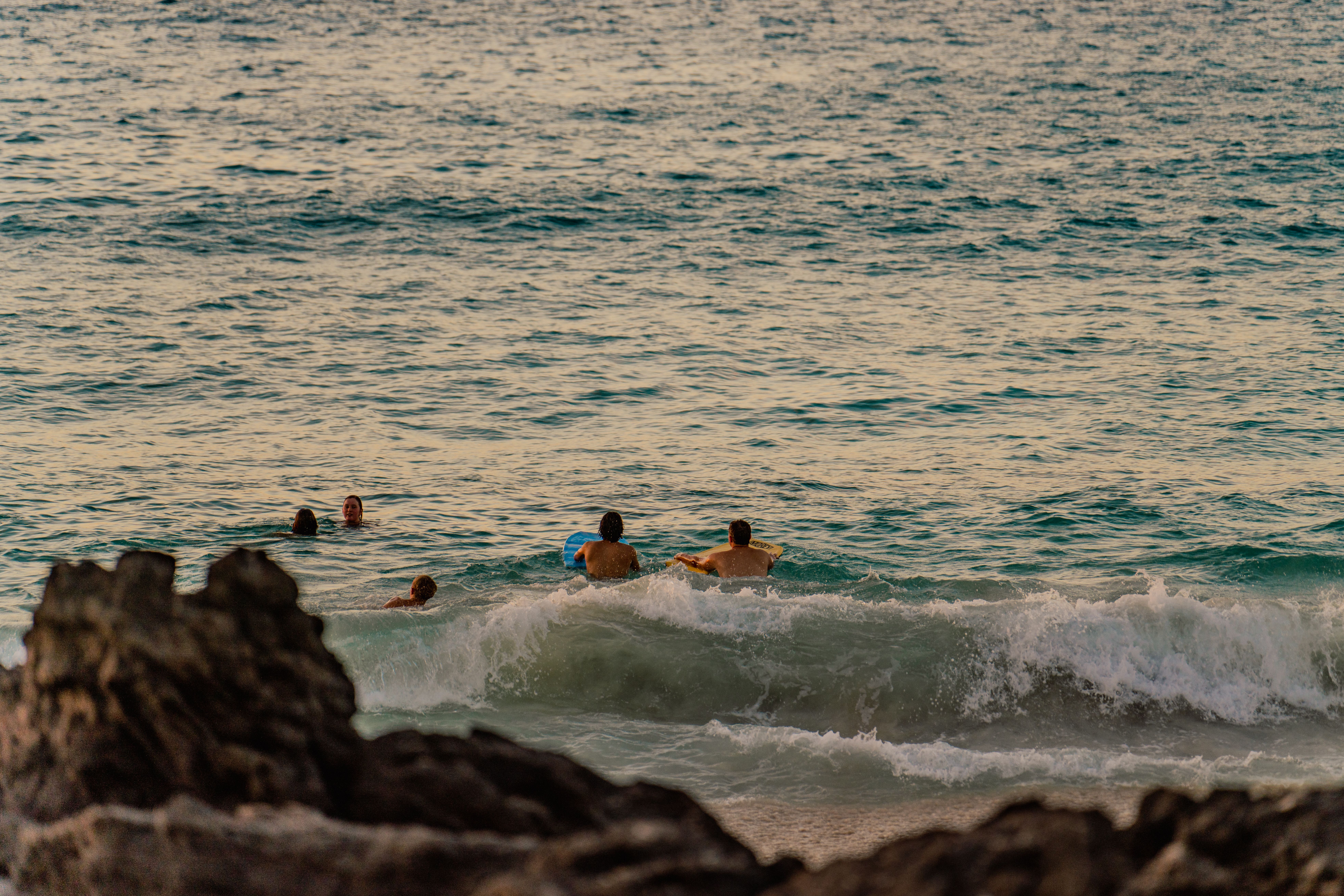 Enjoying a Relaxing Swim in Hawaii's Ocean Waves · Free Stock Photo
