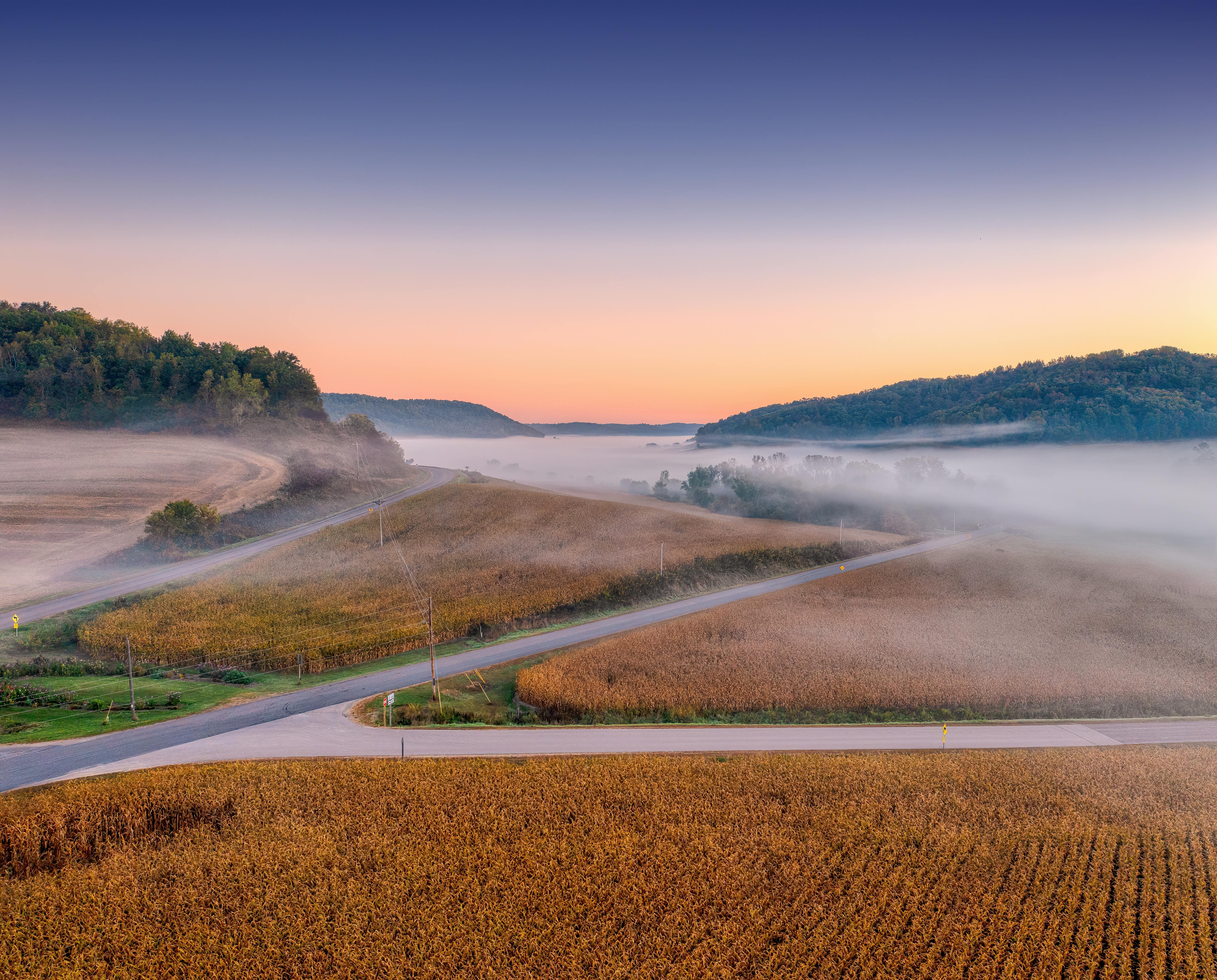 Scenic Misty Morning in Urne, Wisconsin · Free Stock Photo