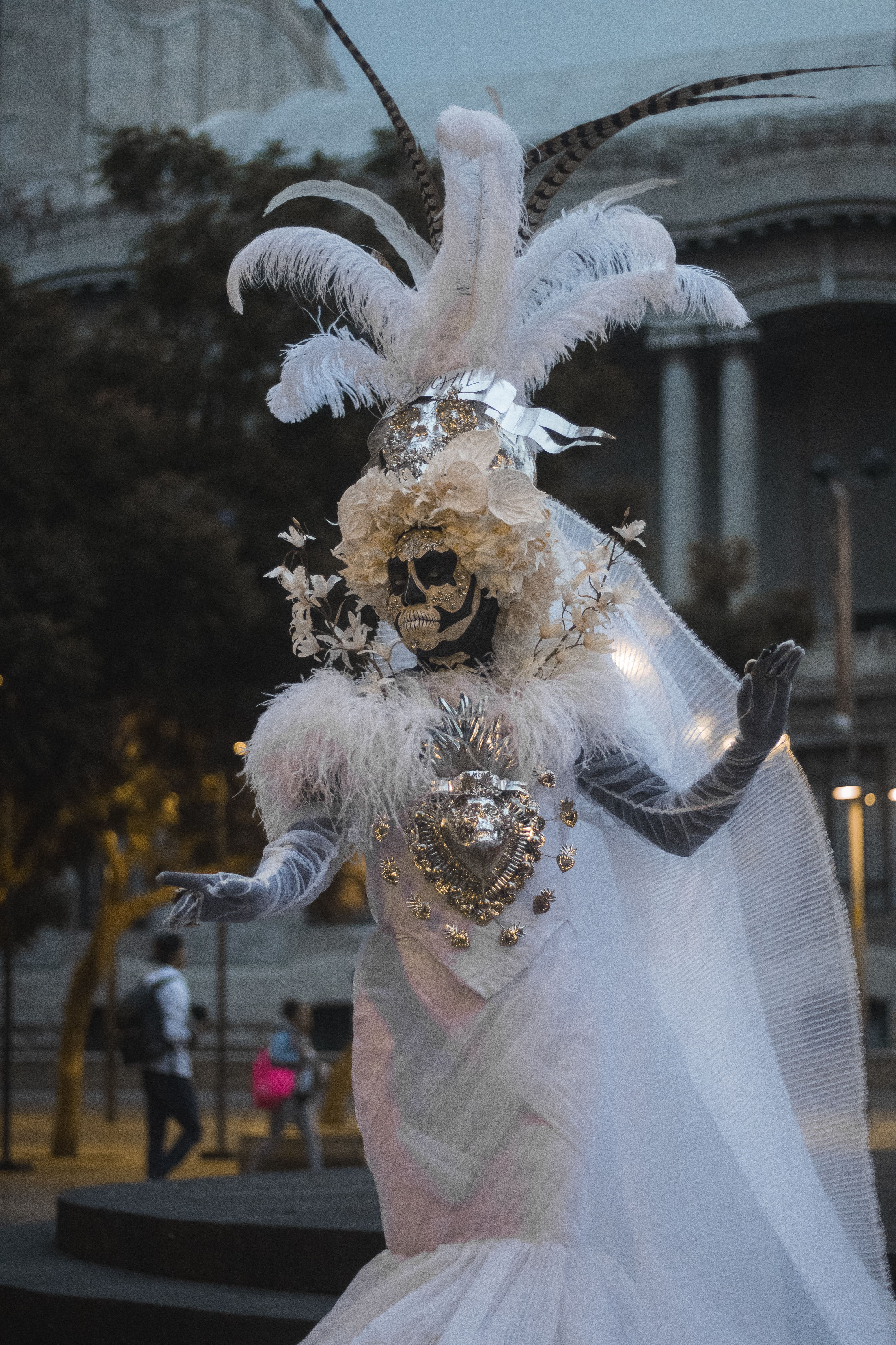 Elegant La Catrina Costume at Day of the Dead Festival · Free Stock Photo