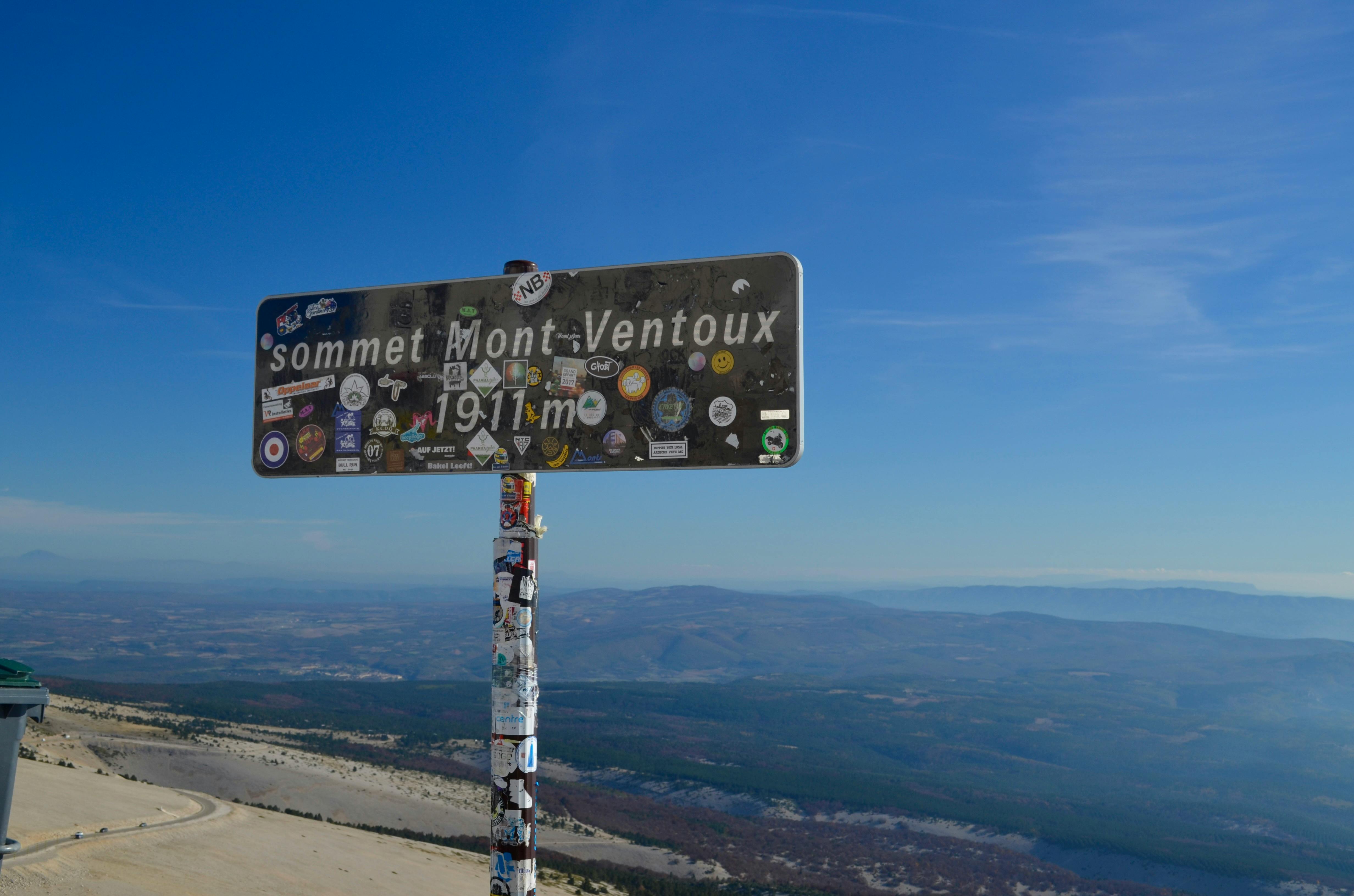 Summit Sign at Mont Ventoux in France · Free Stock Photo