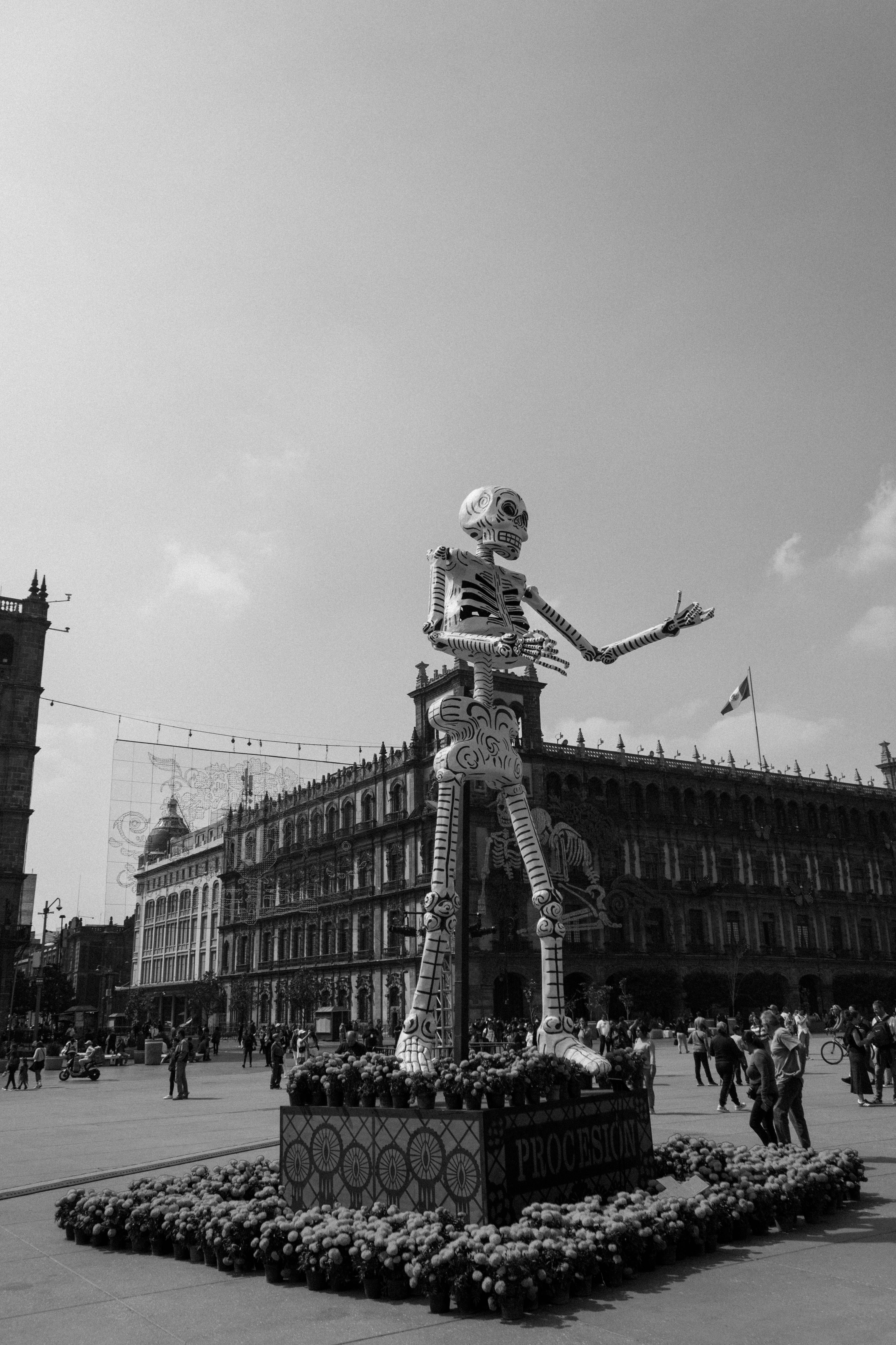 Day of the Dead Skeleton in Mexico City · Free Stock Photo