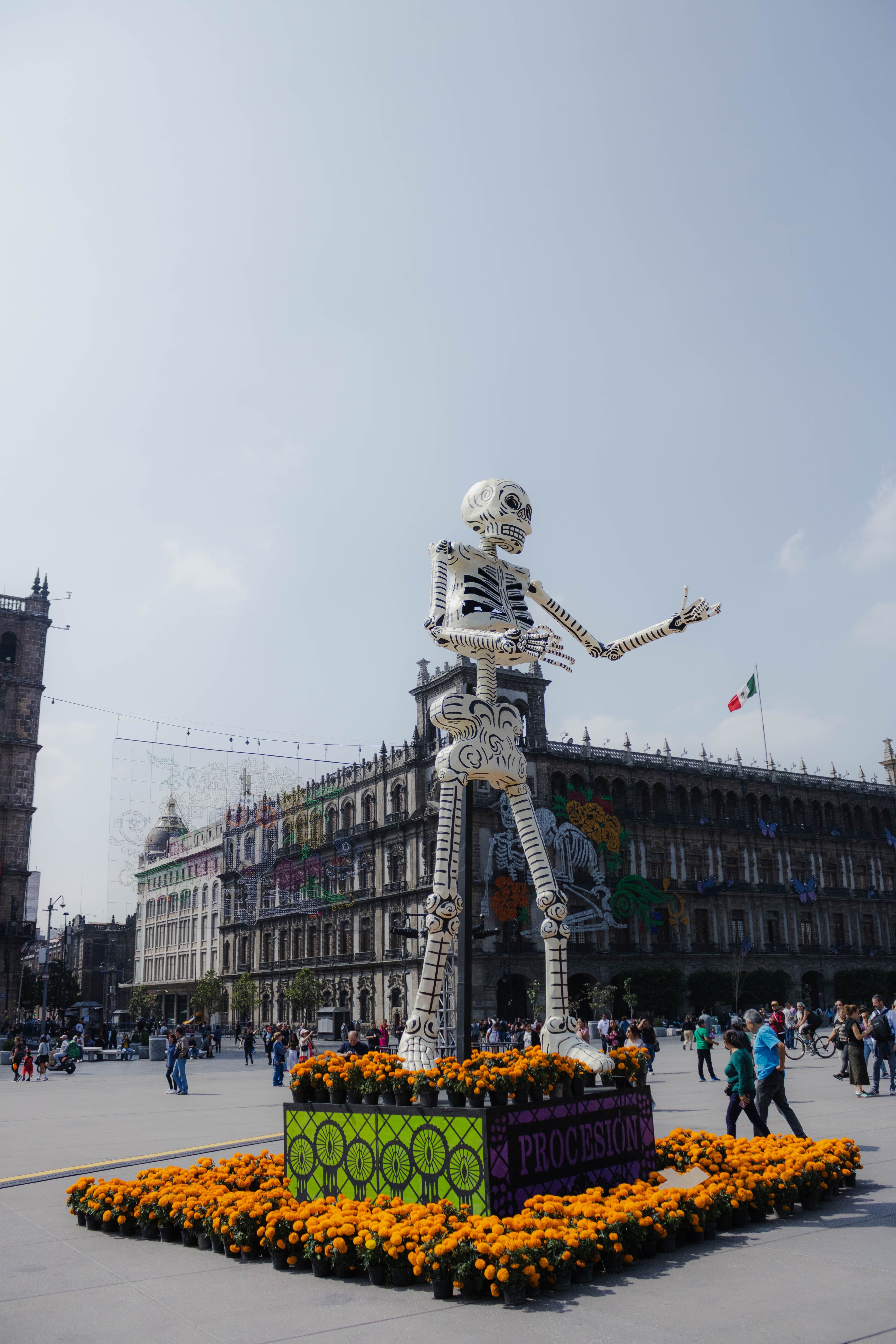 Day of the Dead Skeleton in Mexico City · Free Stock Photo