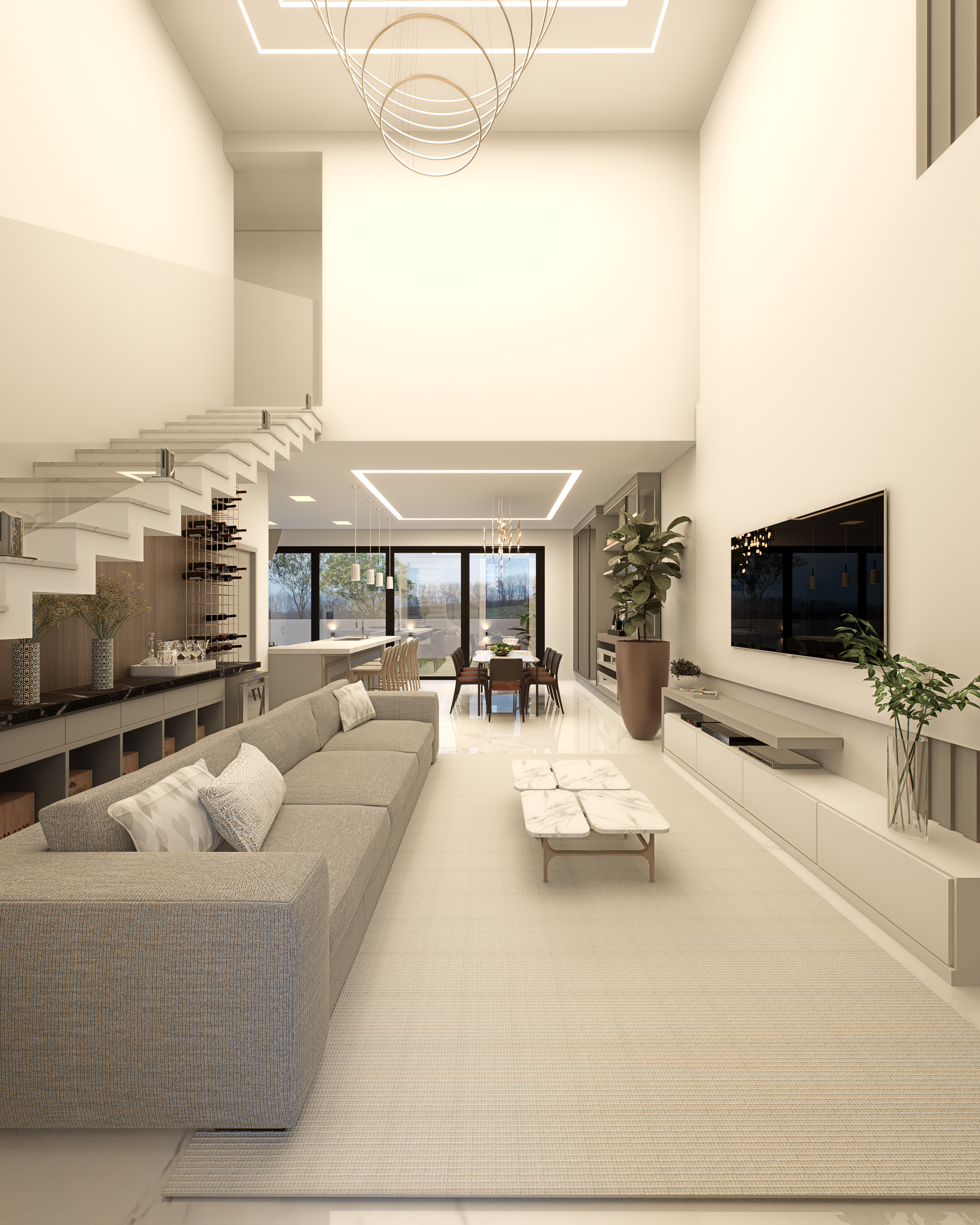 Nice Comfortable Living Room With Television Photos, Download The BEST ...