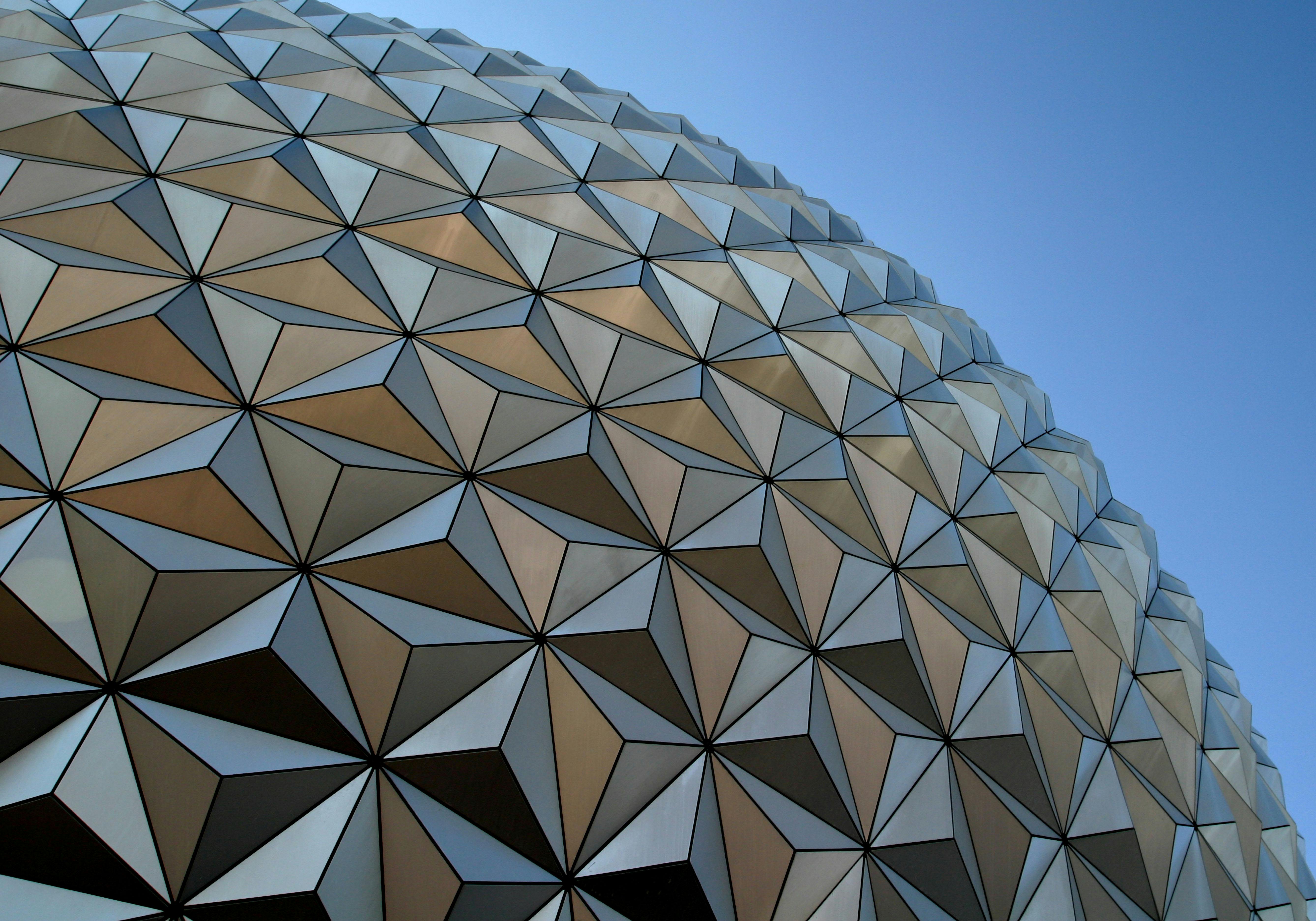 Epcot Geodesic Dome Structure at Disney · Free Stock Photo