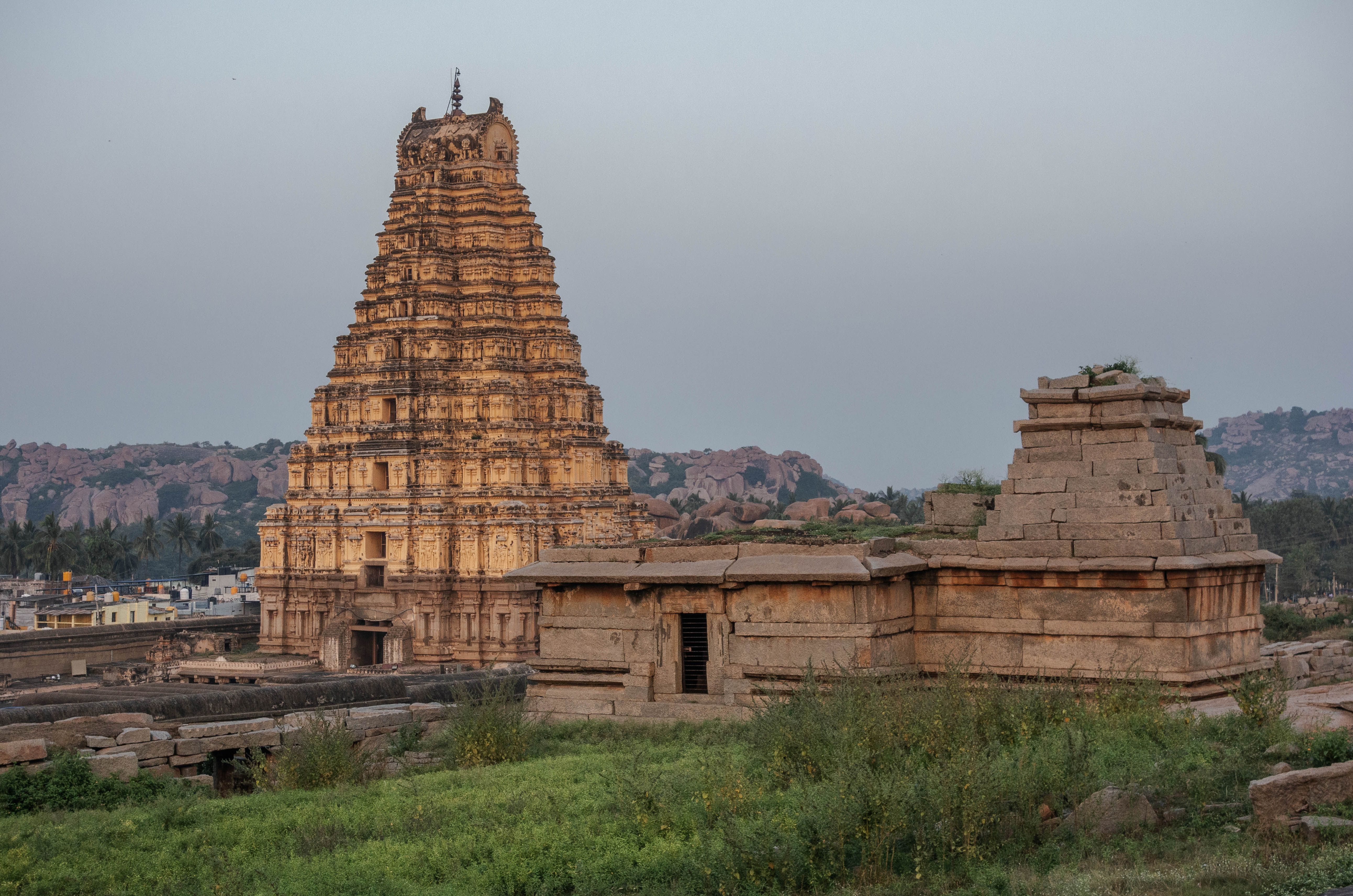 Intricate Stone Carvings at Hampi Temple · Free Stock Photo