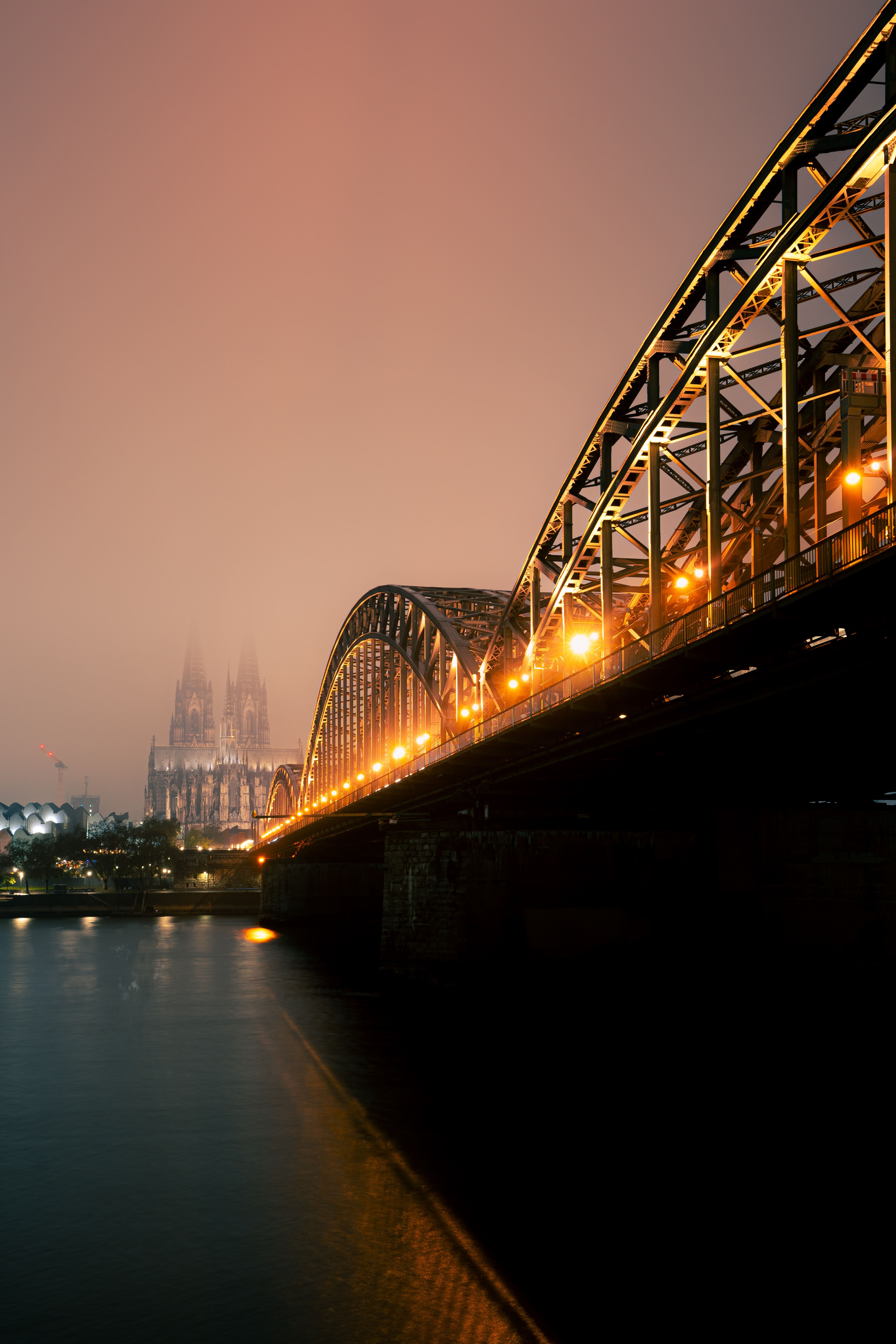 Architectural Photo of Bridge during Nighttime · Free Stock Photo