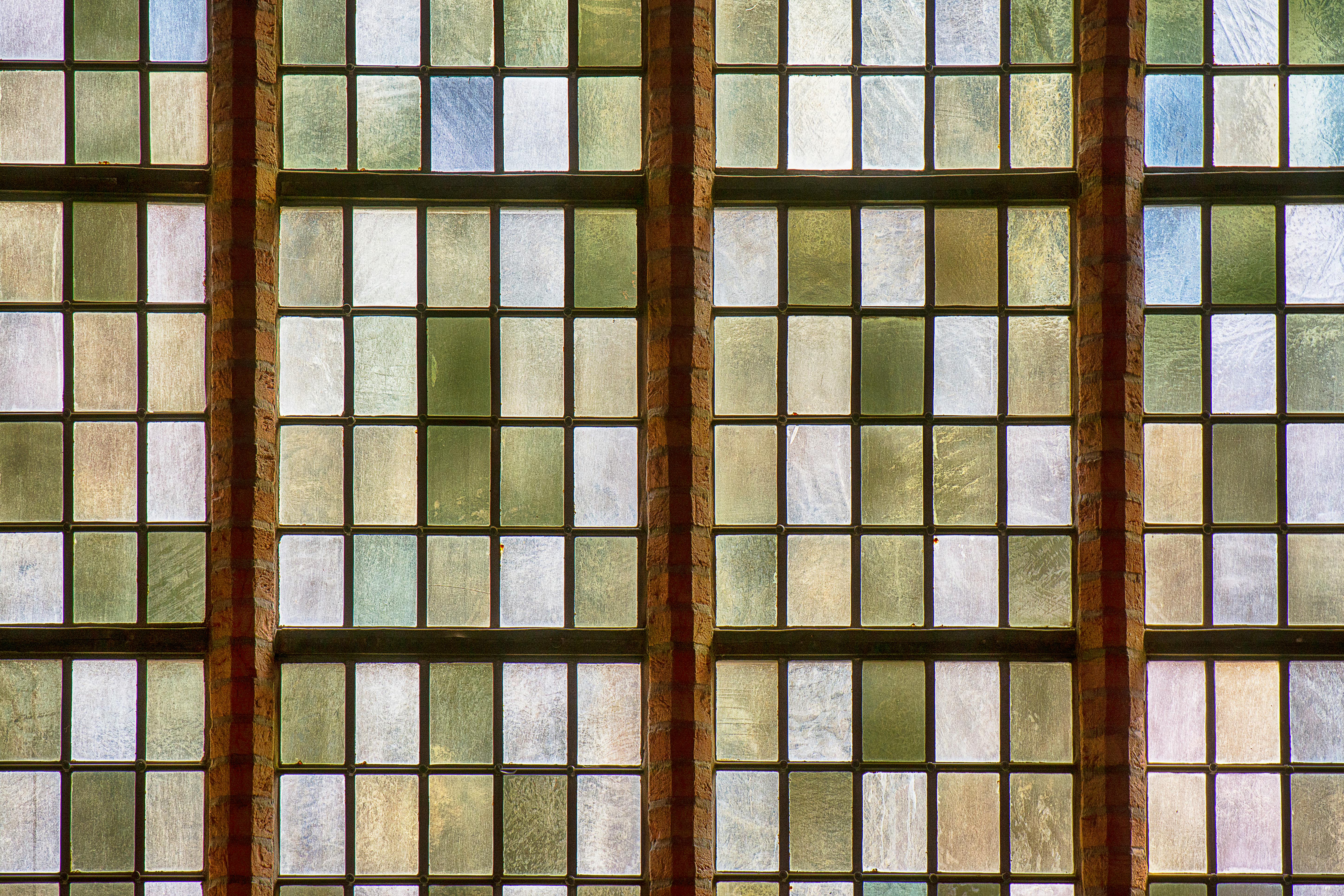 Traditional Stained Glass Church Window Detail · Free Stock Photo