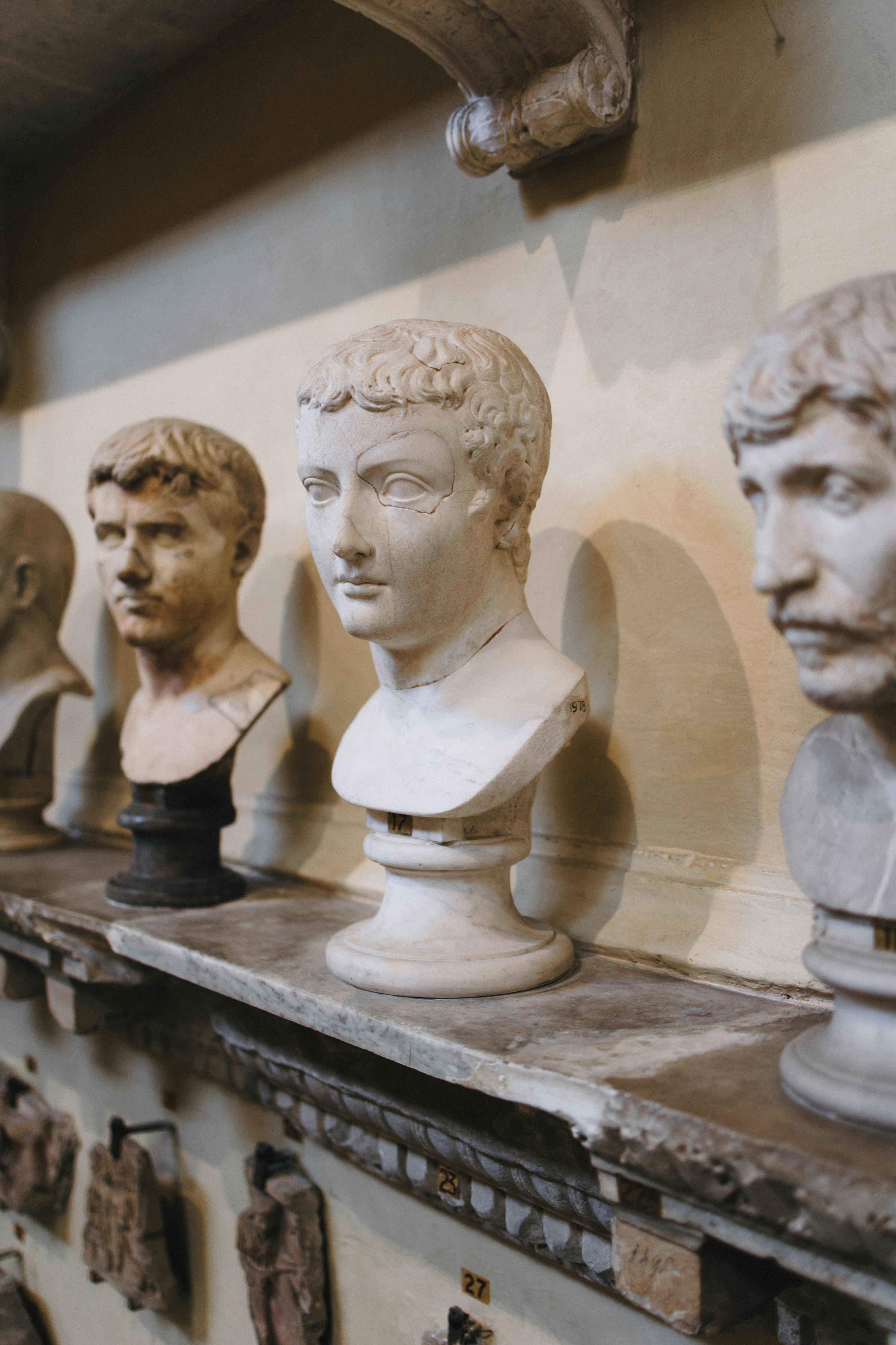 Ancient Roman Marble Busts in Vatican Museum · Free Stock Photo