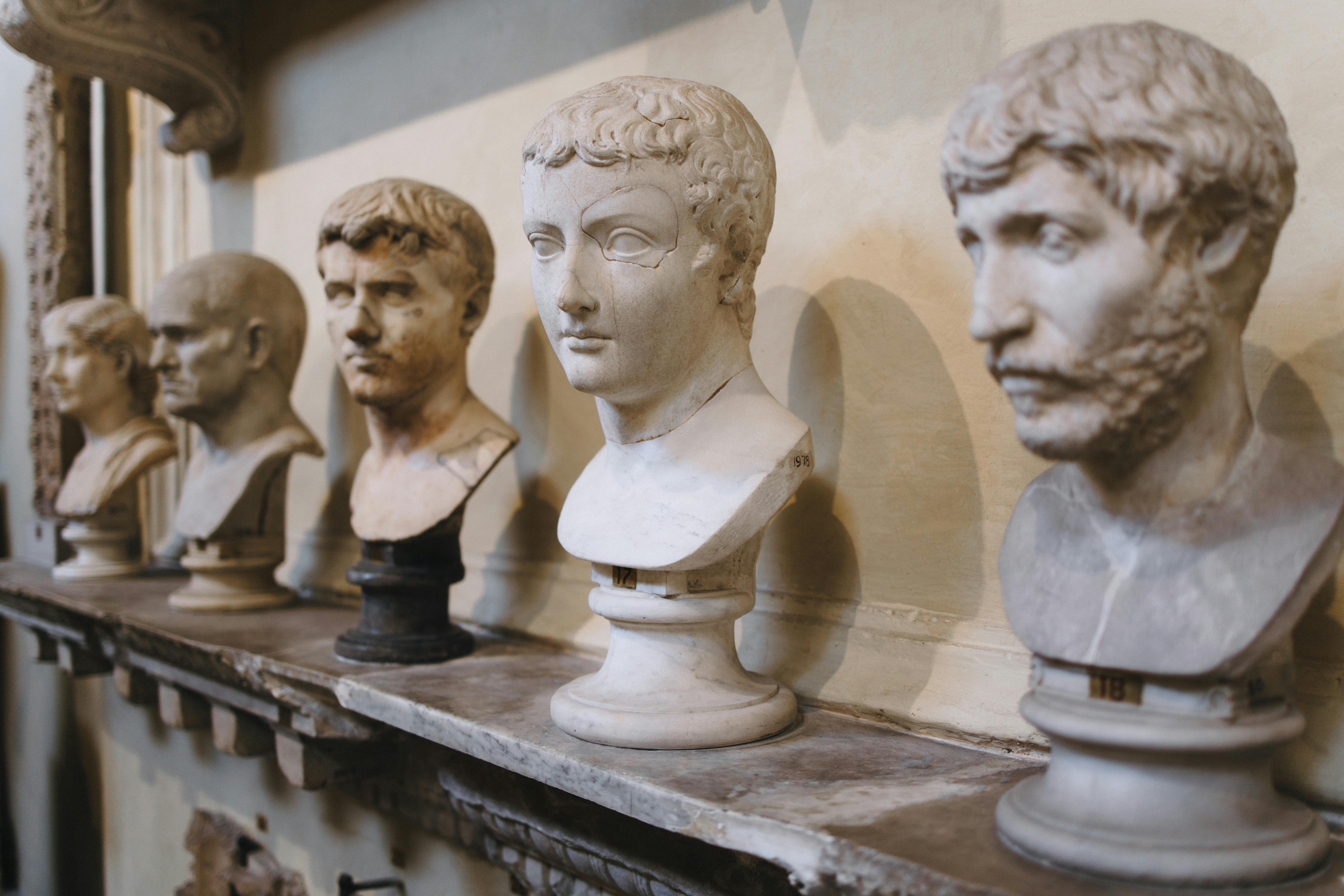 Ancient Roman Busts in Vatican City Museum · Free Stock Photo