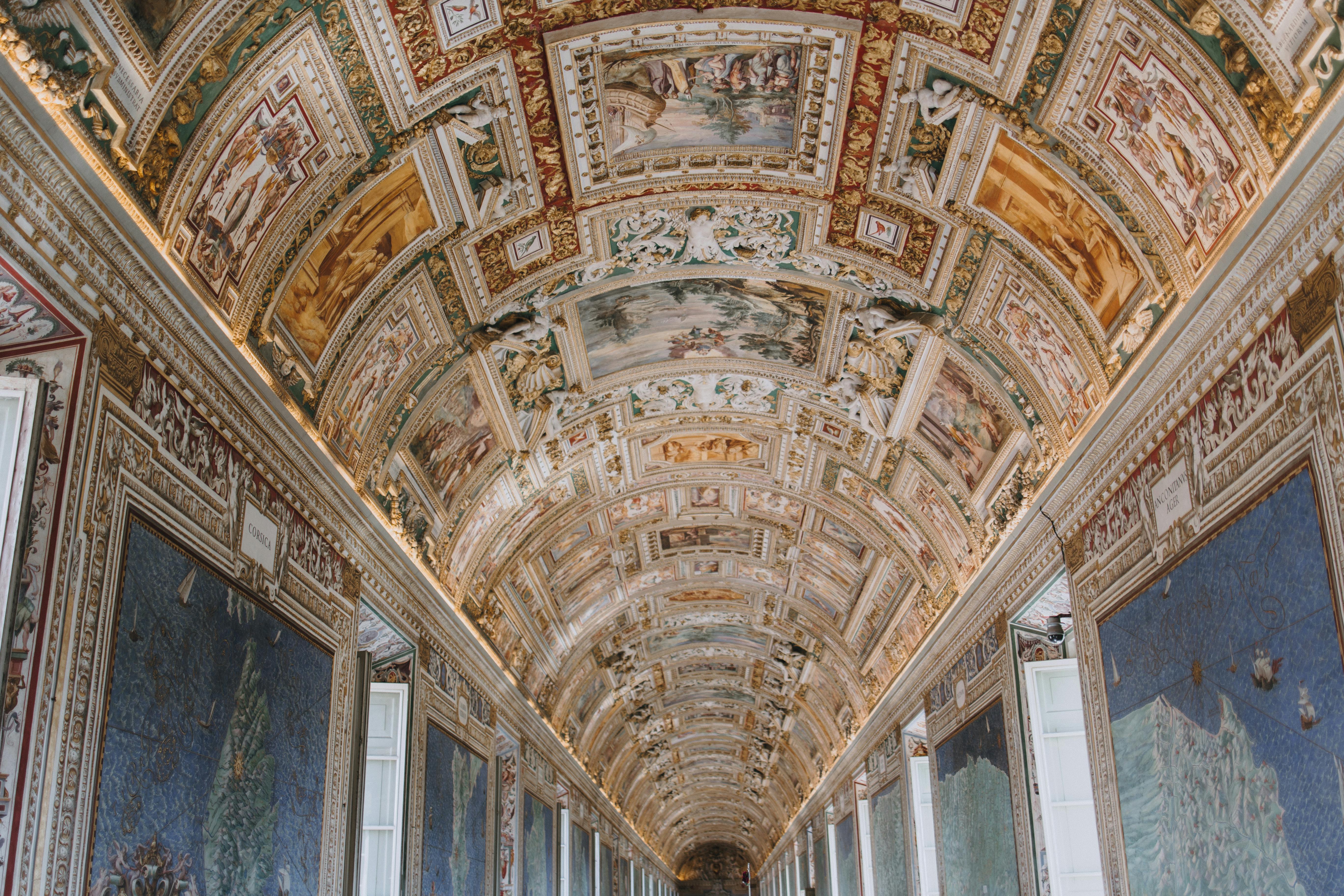 Intricate Fresco Ceilings of the Vatican Museum · Free Stock Photo