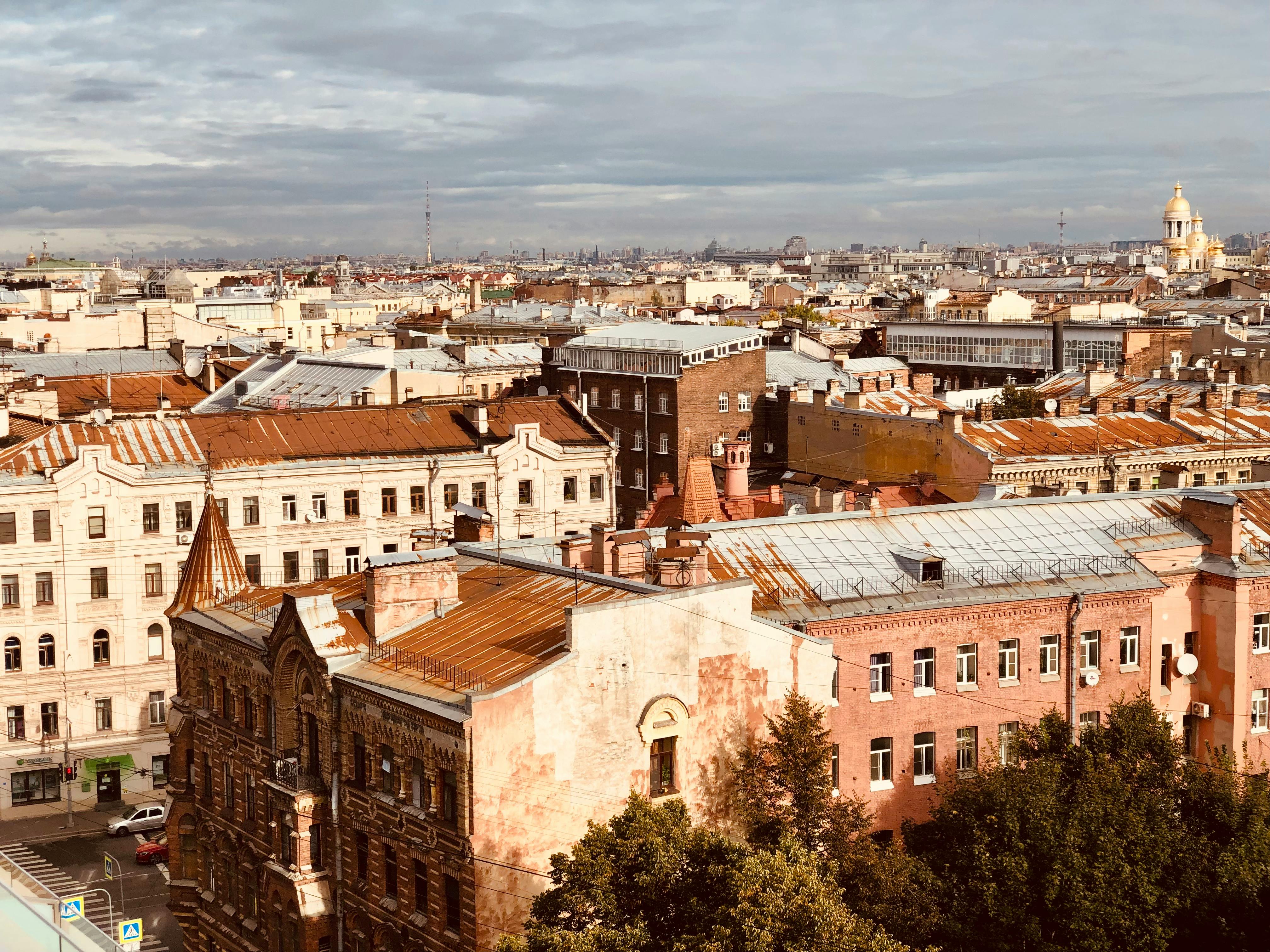 Aerial View of European Architectural Rooftops · Free Stock Photo