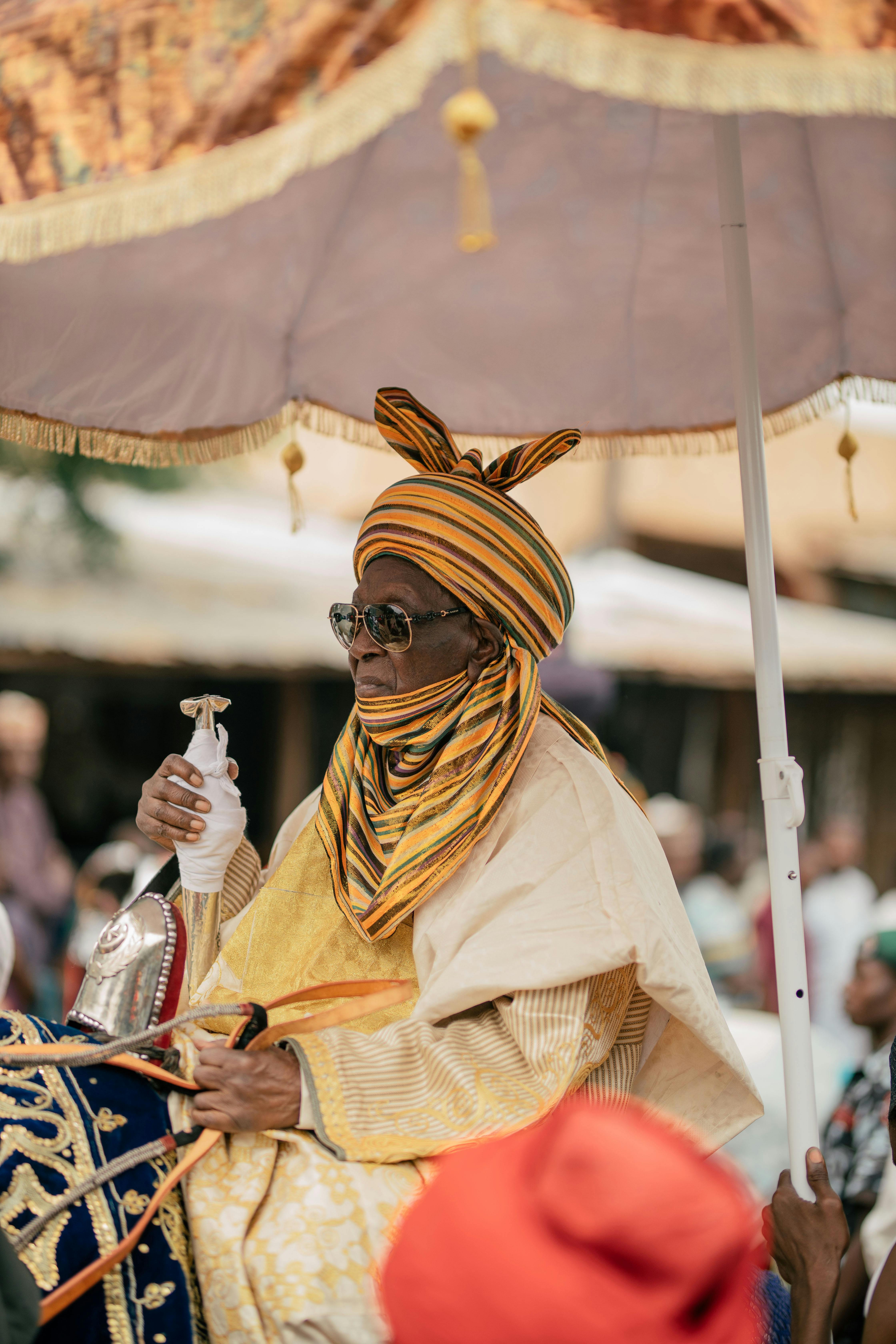 Traditional African Ceremony with Regal Attire · Free Stock Photo