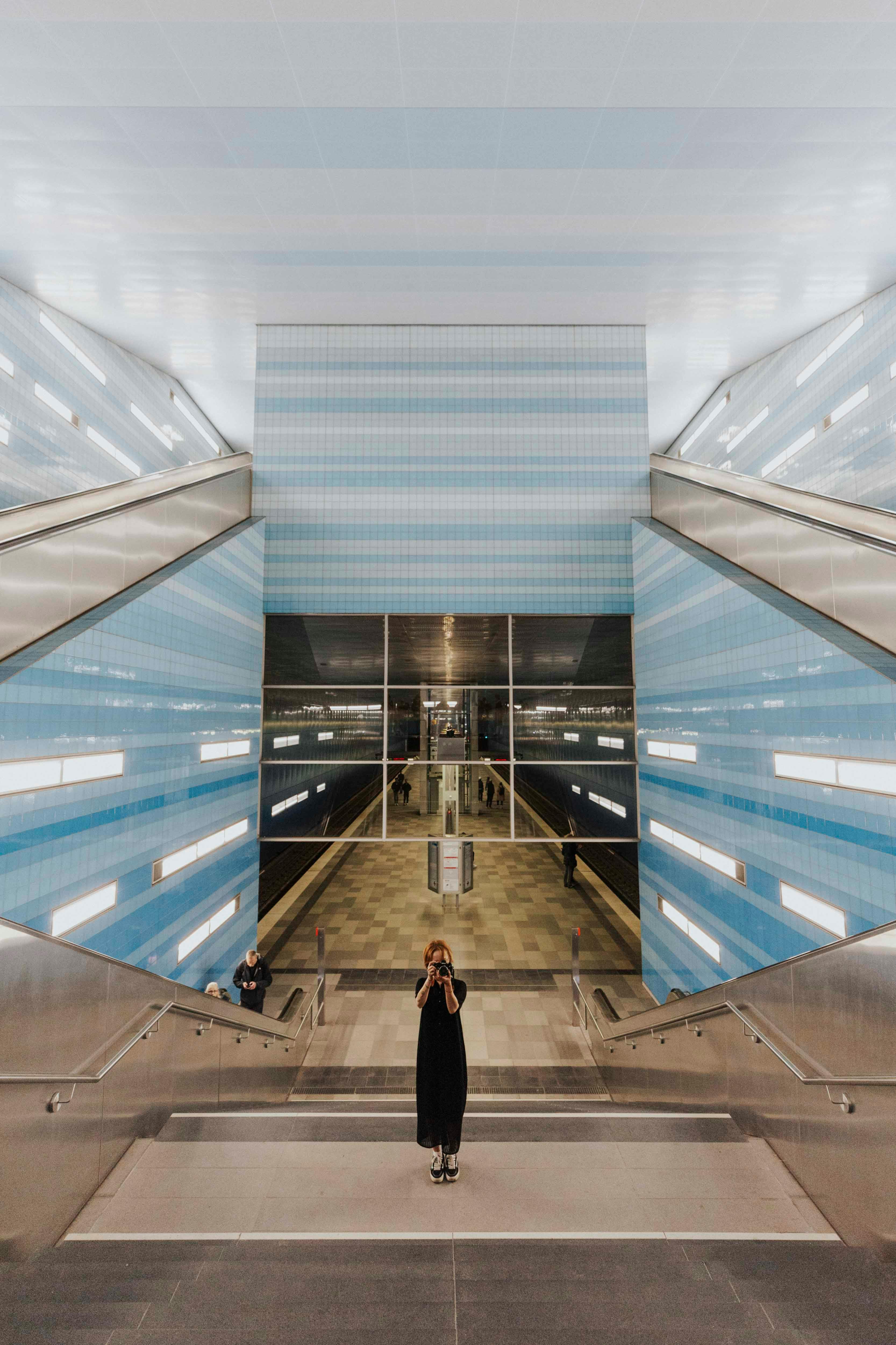 Modern Underground Station Interior in Hamburg · Free Stock Photo