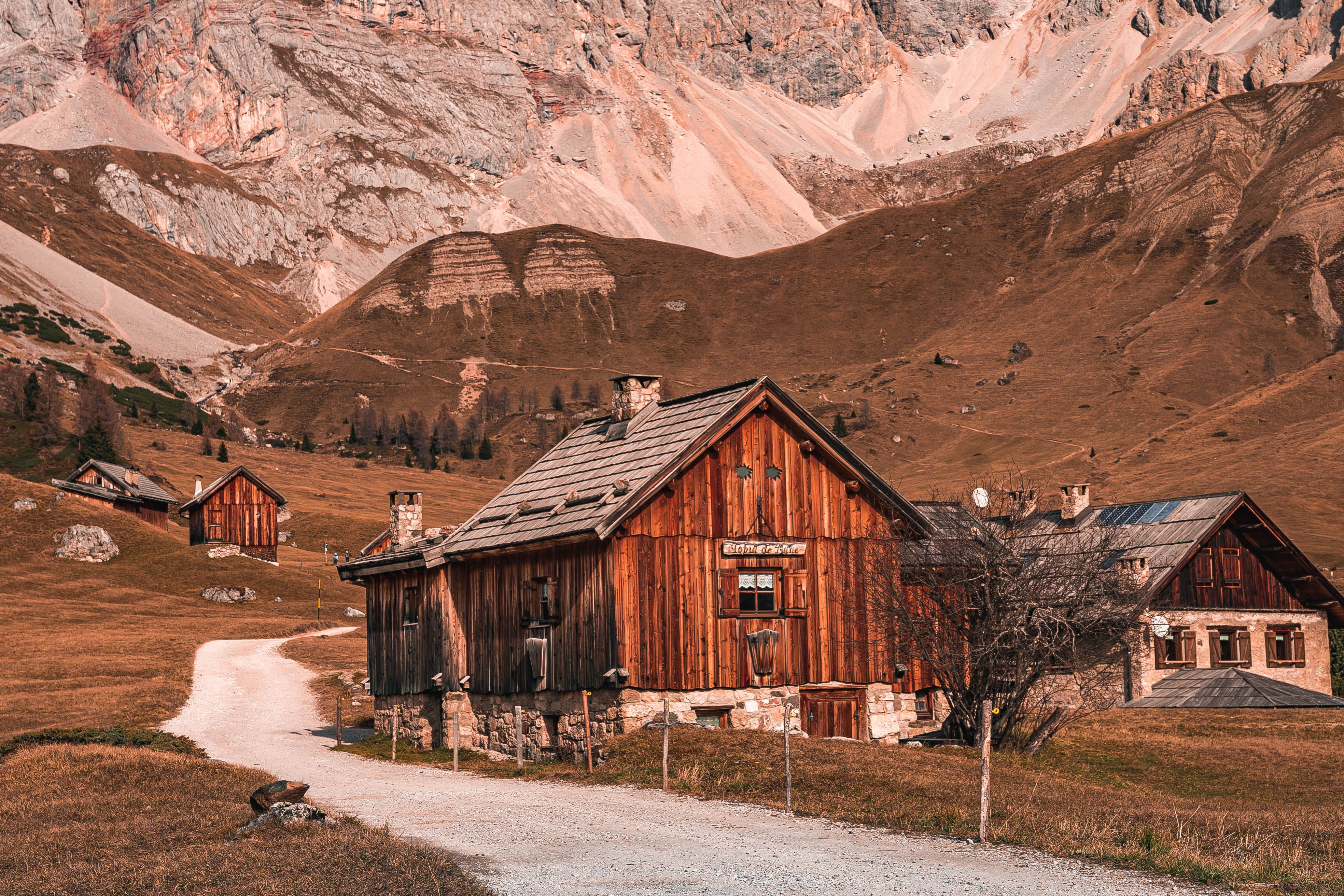 Rustic Landscape Timber Cabin