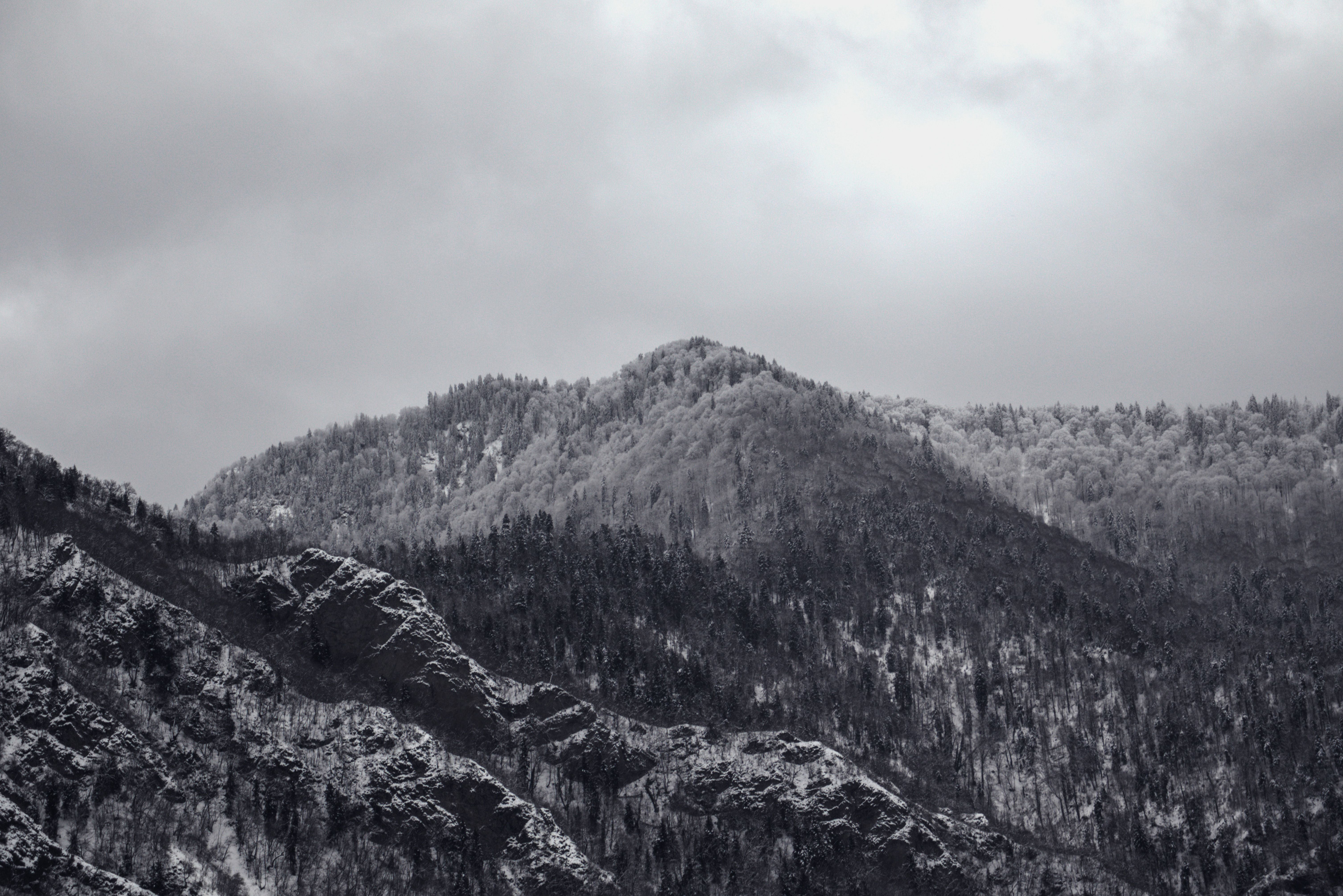 Snow-Covered Mountains in Georgia Winter · Free Stock Photo