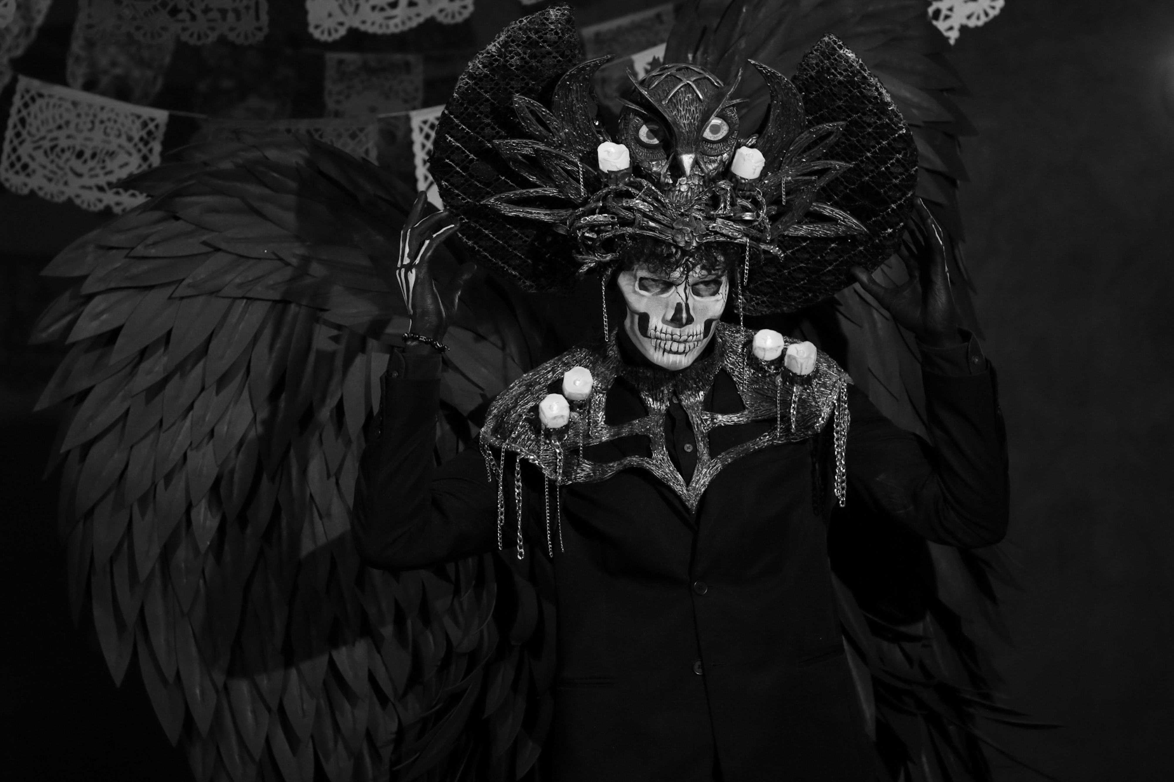 Elaborate Skull Costume with Ornate Details · Free Stock Photo
