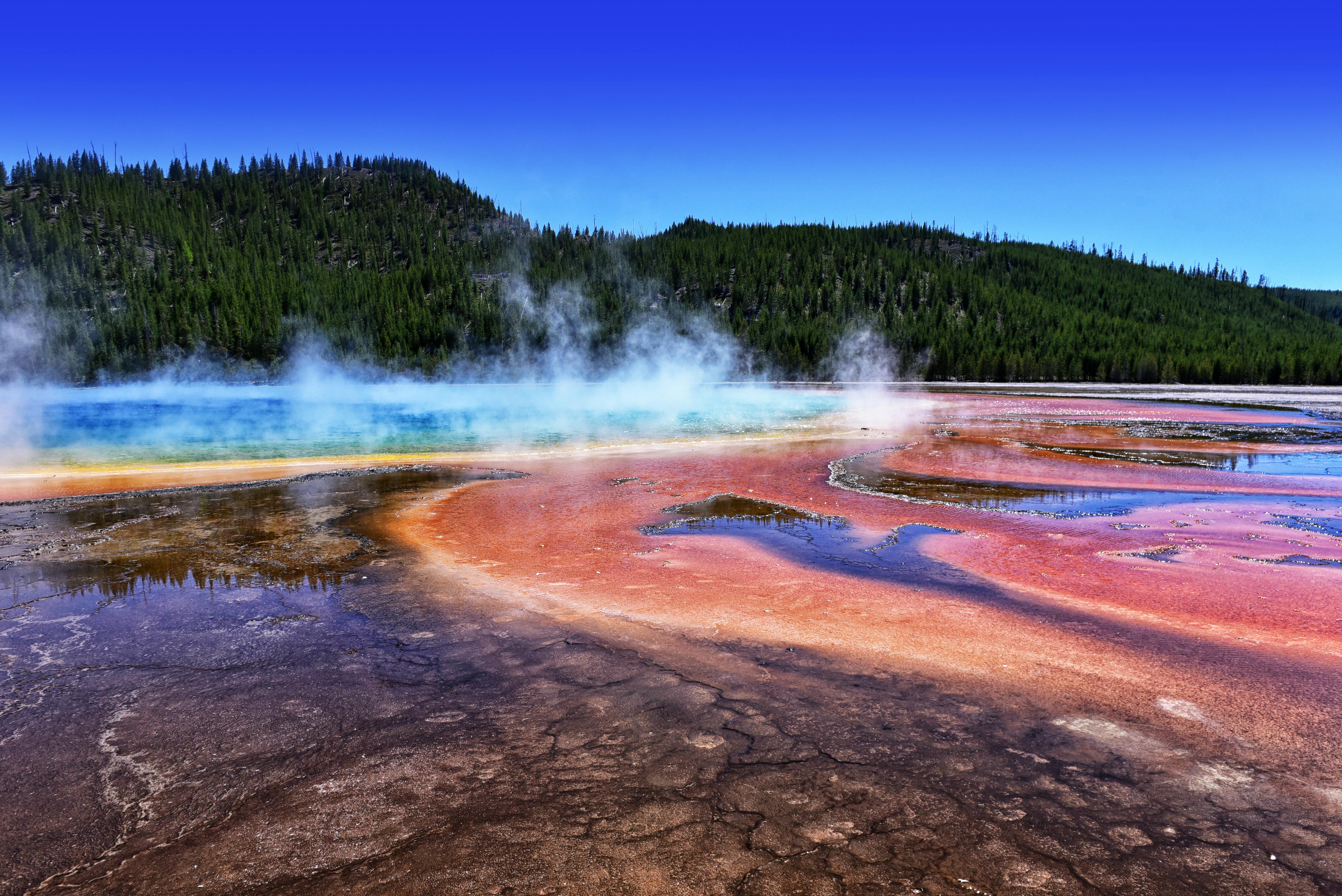Stunning Grand Prismatic Spring in Yellowstone National Park · Free ...