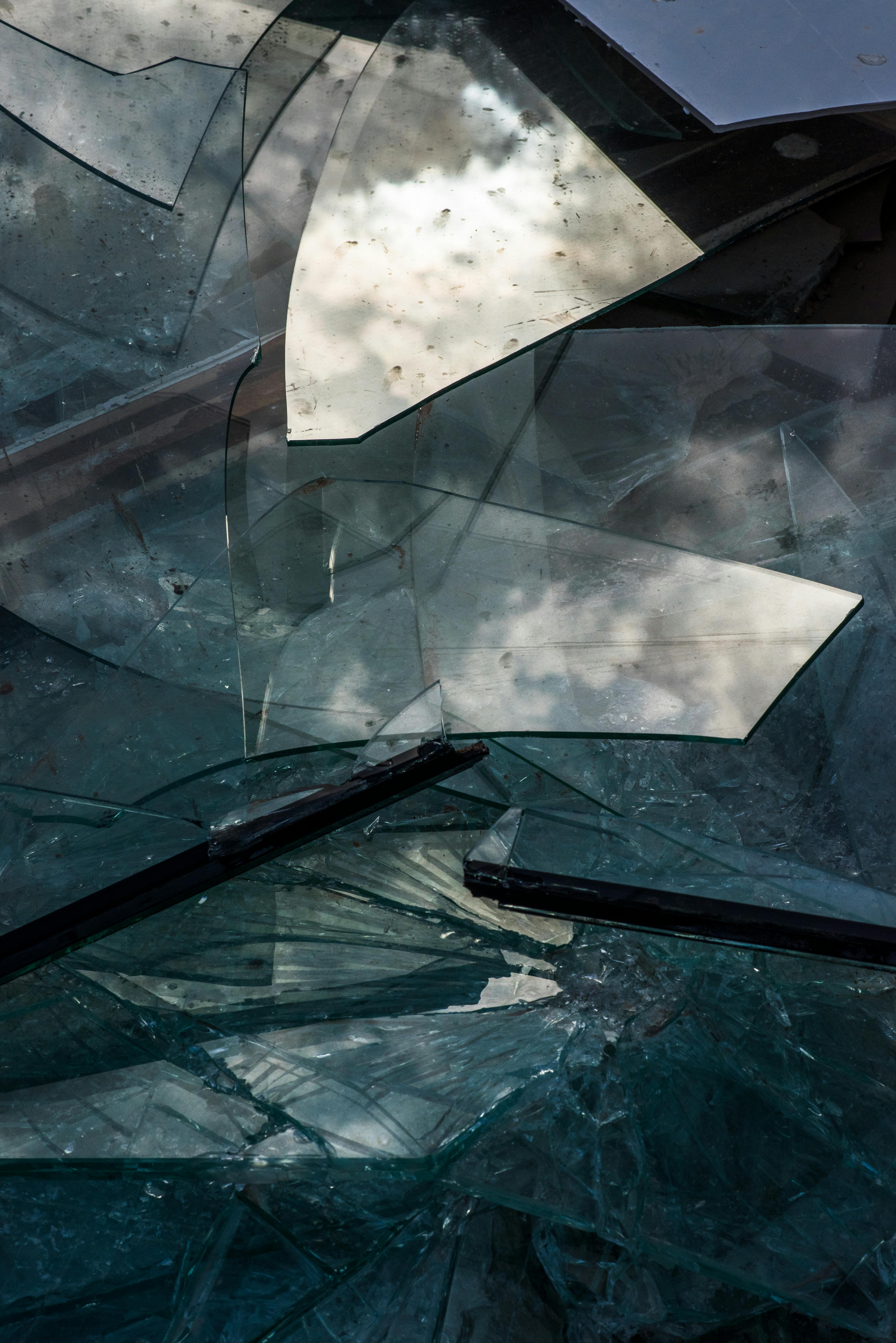 Photo of Shattered Mirror Near Ladder · Free Stock Photo